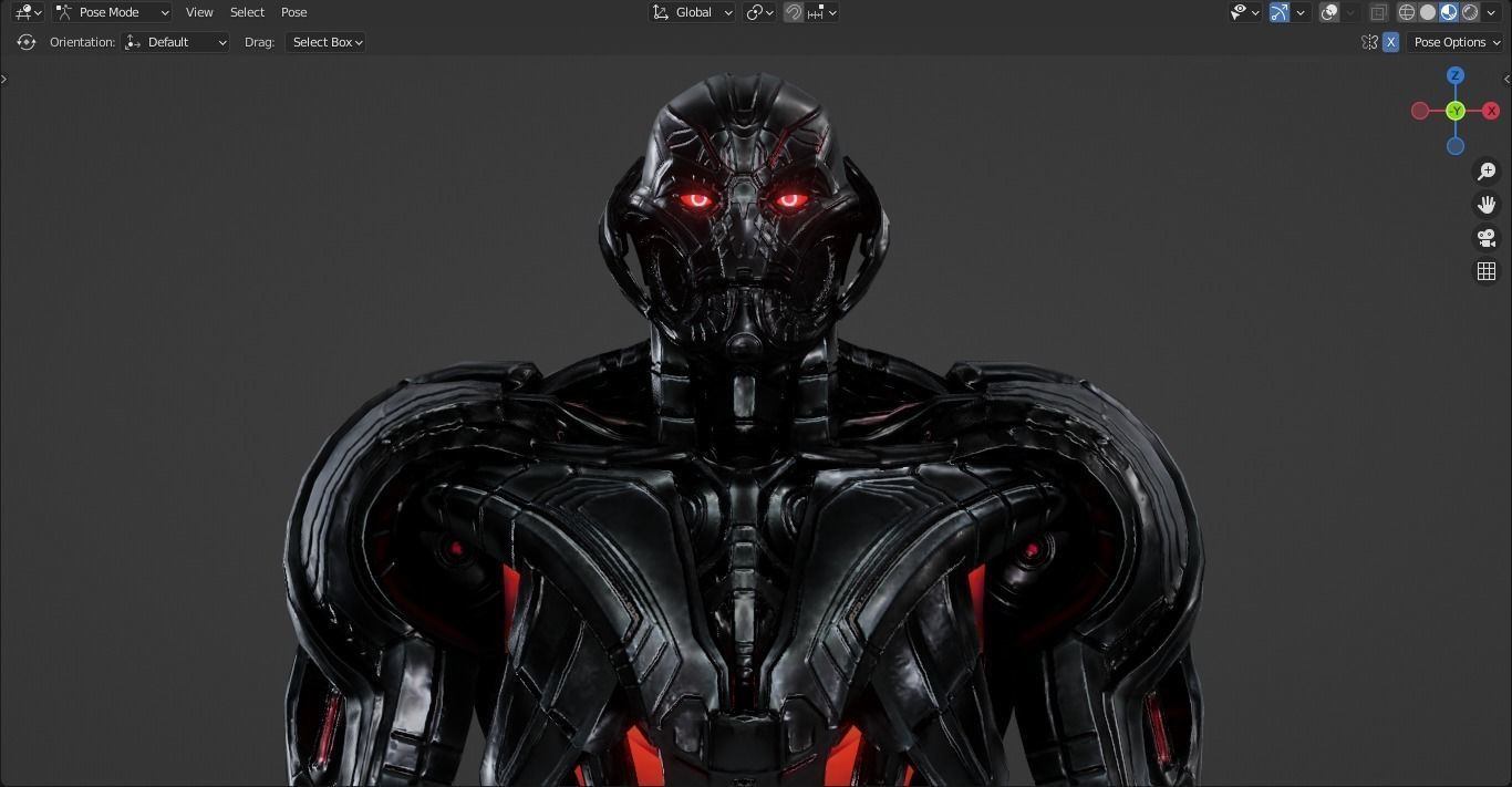 Ultron Prime from Avengers 2 3D Model free VR / AR / low-poly 3D model ...