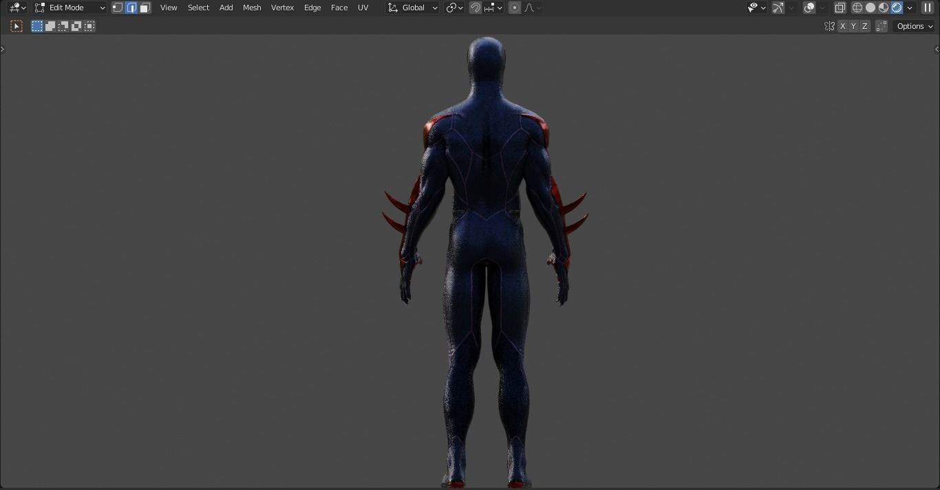 Spider-Man 2099 Miguel O hara 3D Model free VR / AR / low-poly 3D model ...