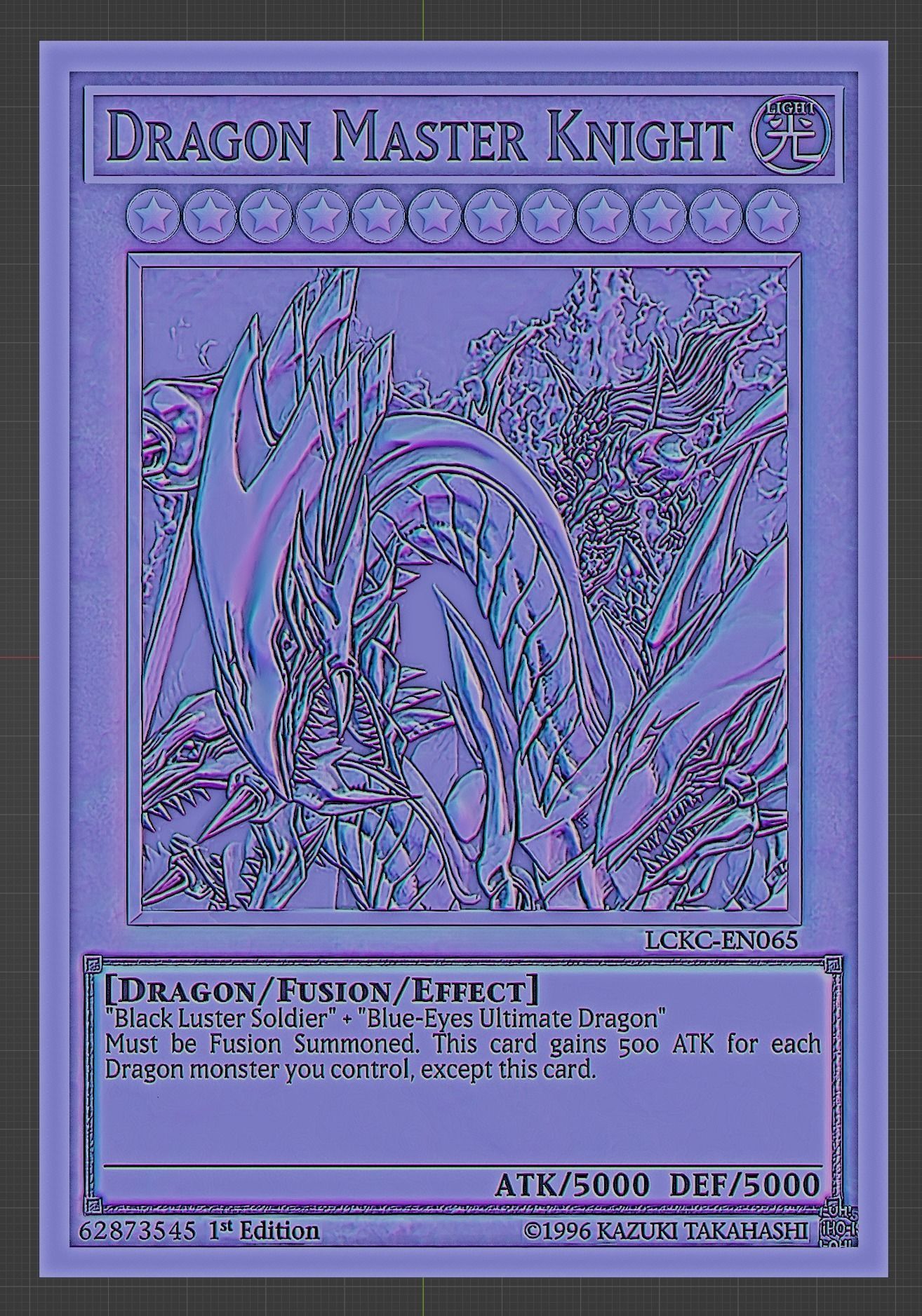 dragon master knight - yugioh 3D model 3D printable | CGTrader