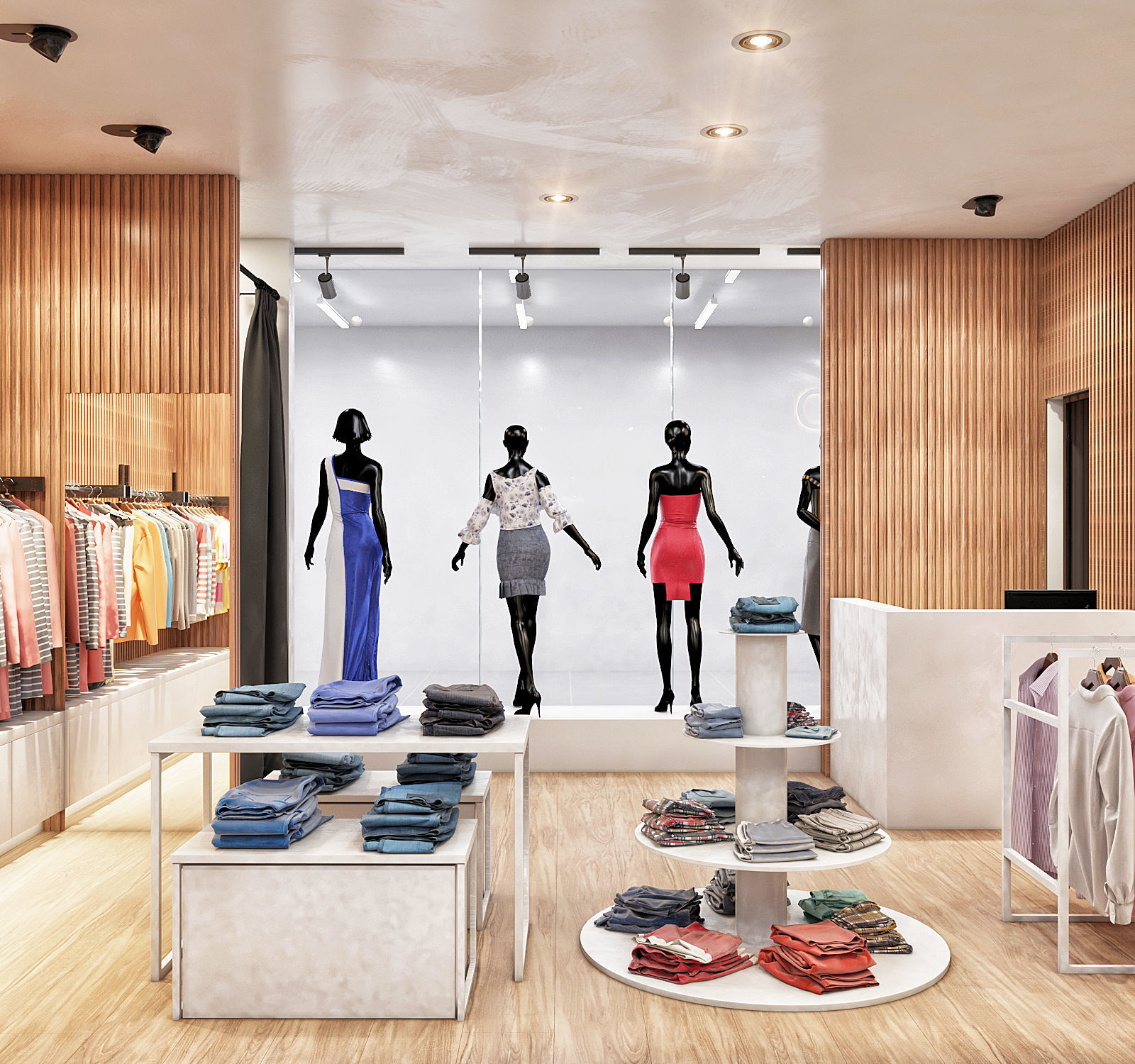 3D clothing store with textures 3D model | CGTrader