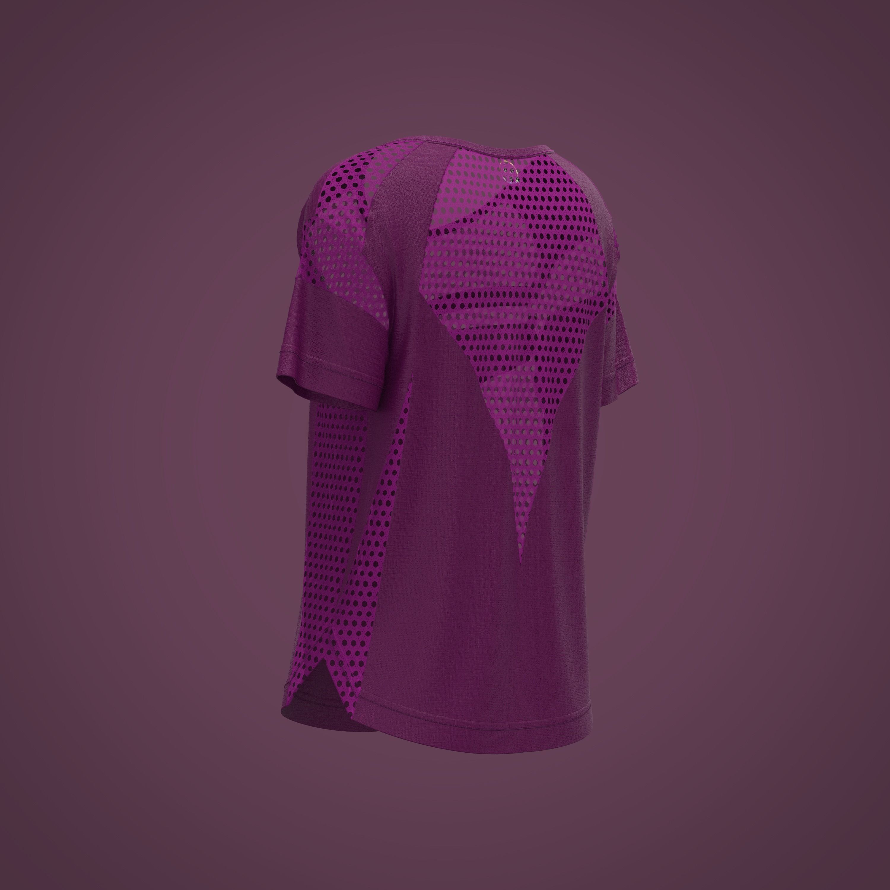 Womens purple Mesh T-shirt 3D model | CGTrader