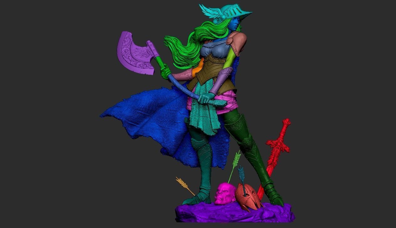 Valkyrie 3D Print 3D model 3D printable | CGTrader