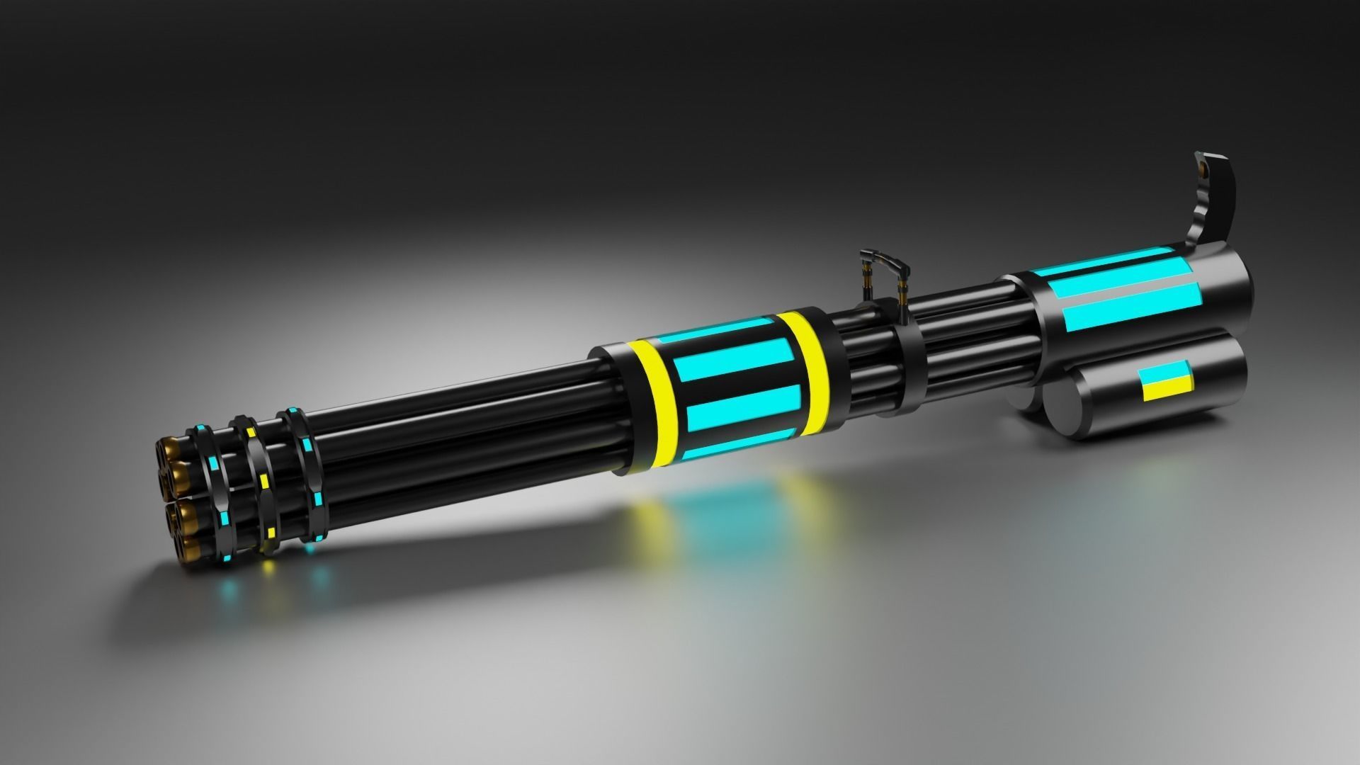 3D model SCI FI minigun 3D model VR / AR / low-poly | CGTrader