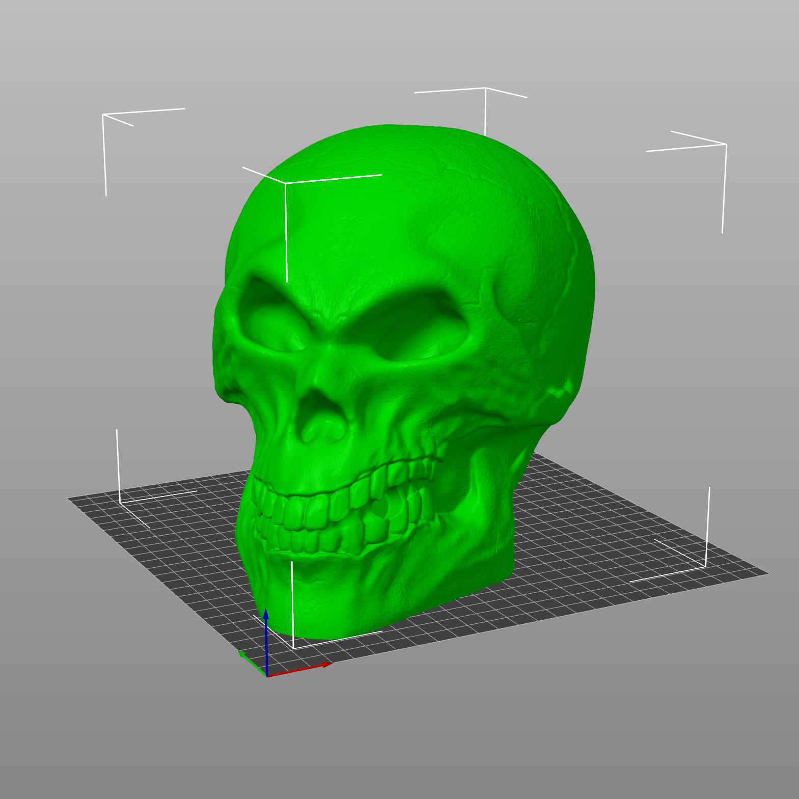 Cigar Skull STL 3D Print Model High-Polygon 3D model 3D printable ...