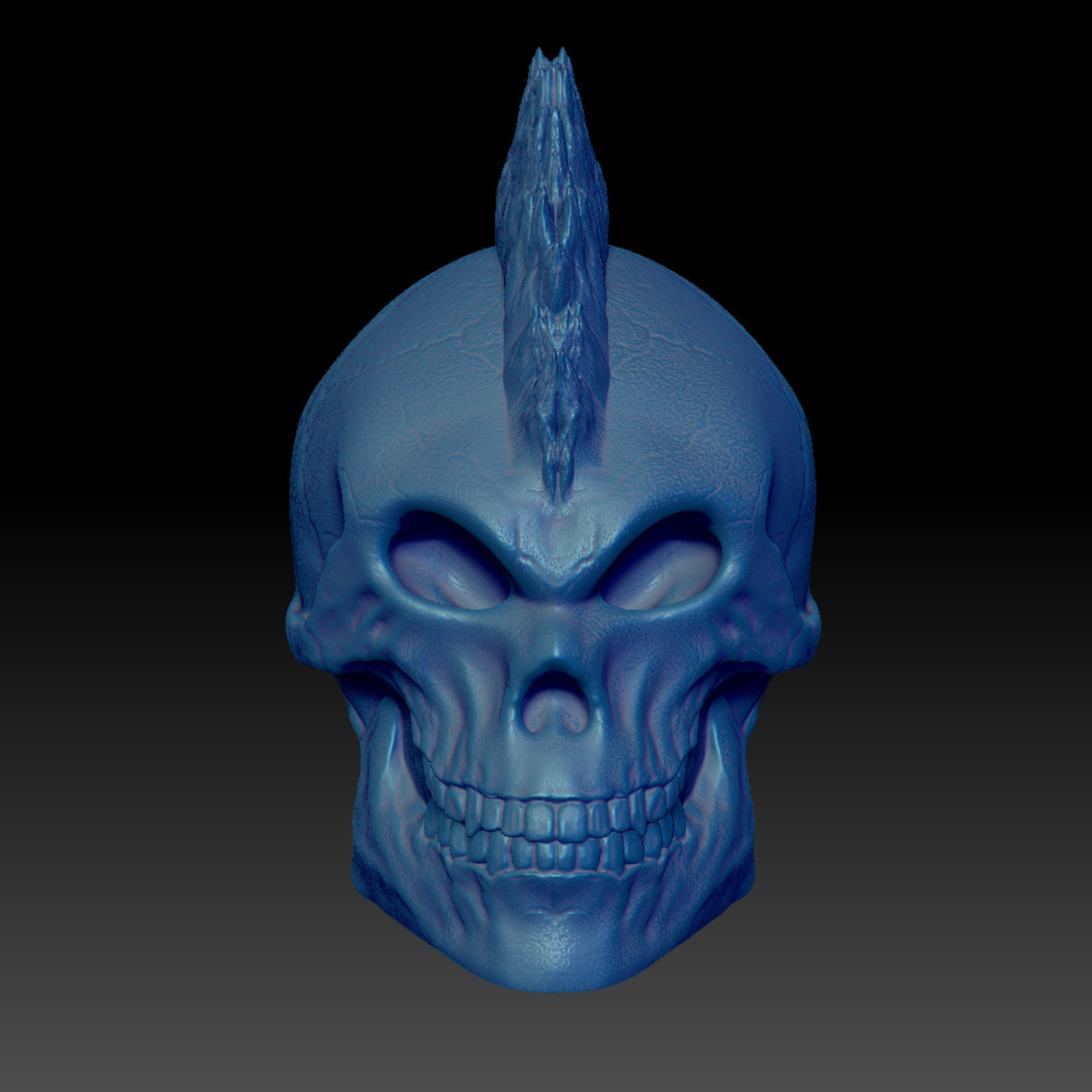 Punk-Skull STL-3D-Print-Model High-Polygon 3D model 3D printable | CGTrader