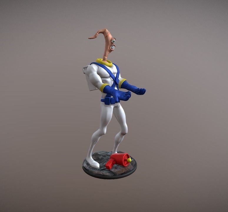 Earthworm Jim 3D model 3D printable | CGTrader