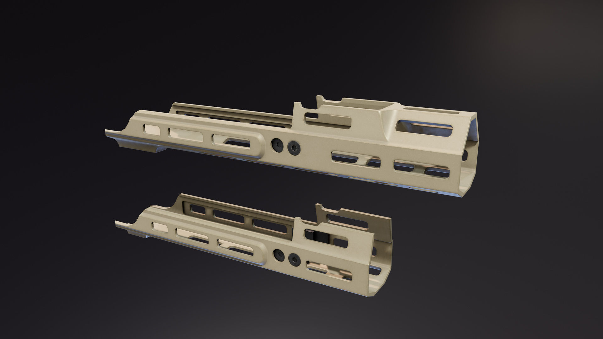 3d Model Mrex Scar Handguard Vr Ar Low Poly Cgtrader