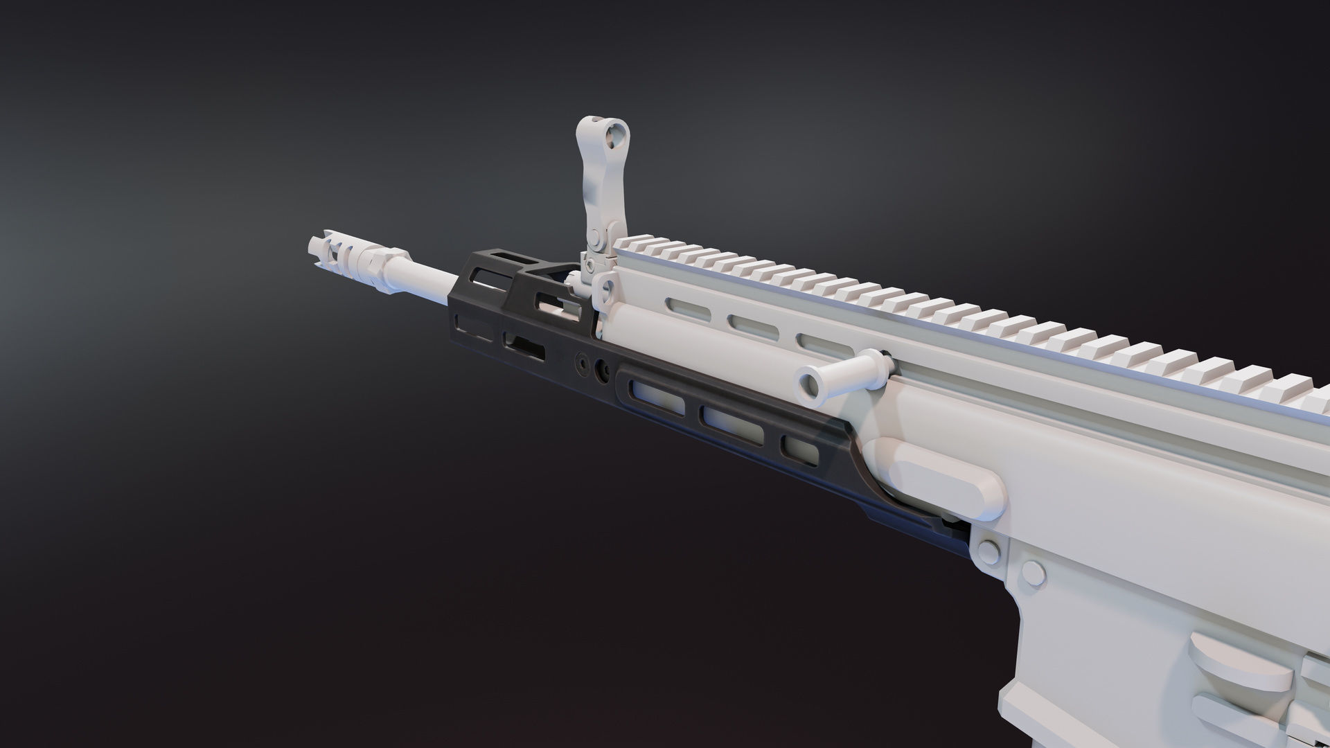 3D model MREX Scar Handguard VR / AR / low-poly | CGTrader
