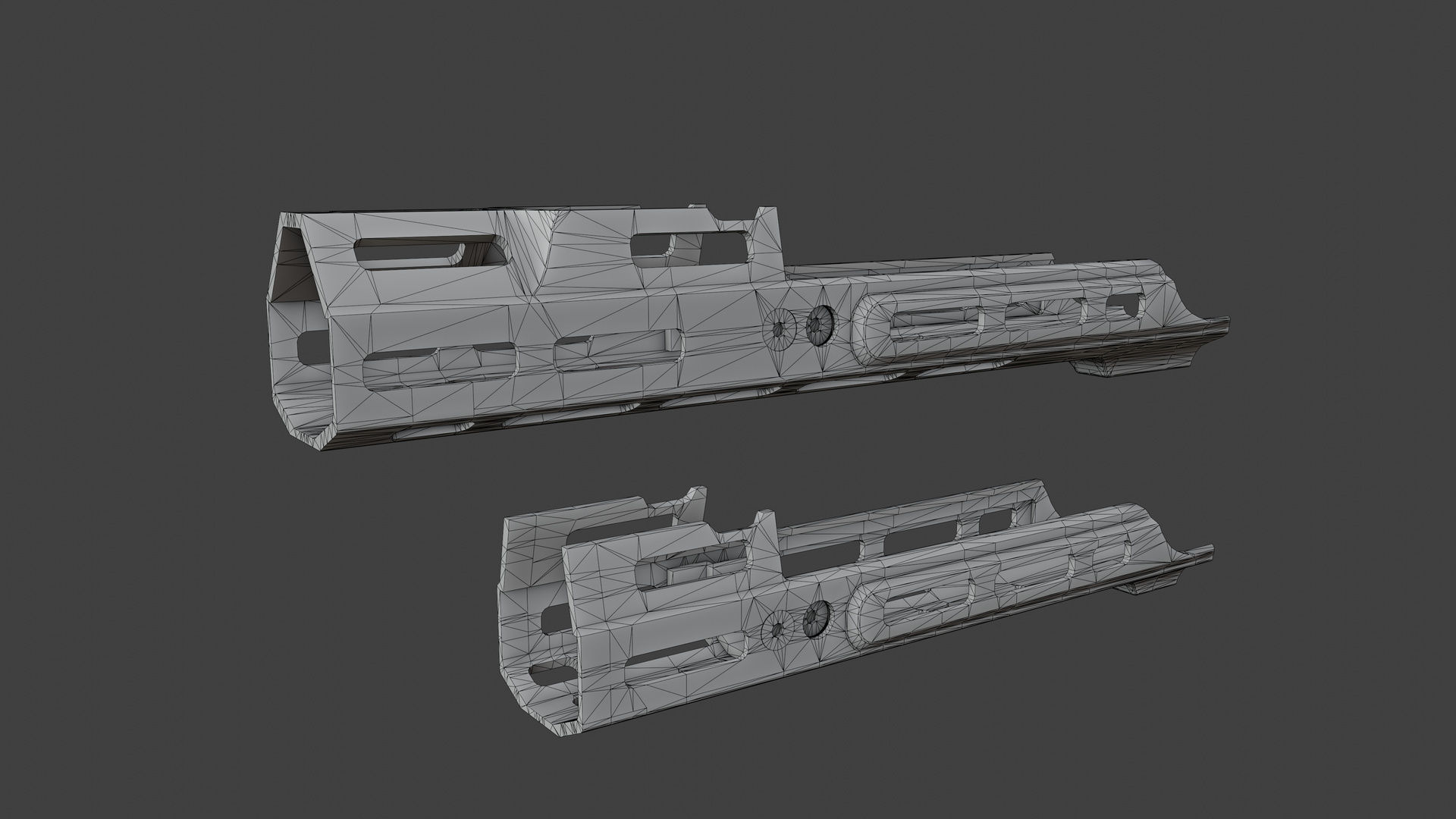3d Model Mrex Scar Handguard Vr Ar Low Poly Cgtrader