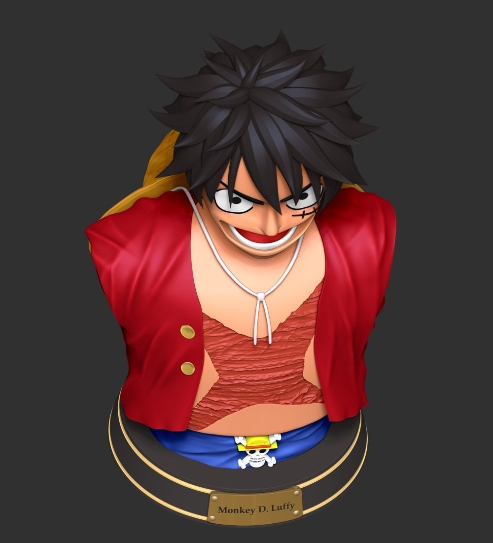 Luffy Bust - One Piece 3D model 3D printable | CGTrader