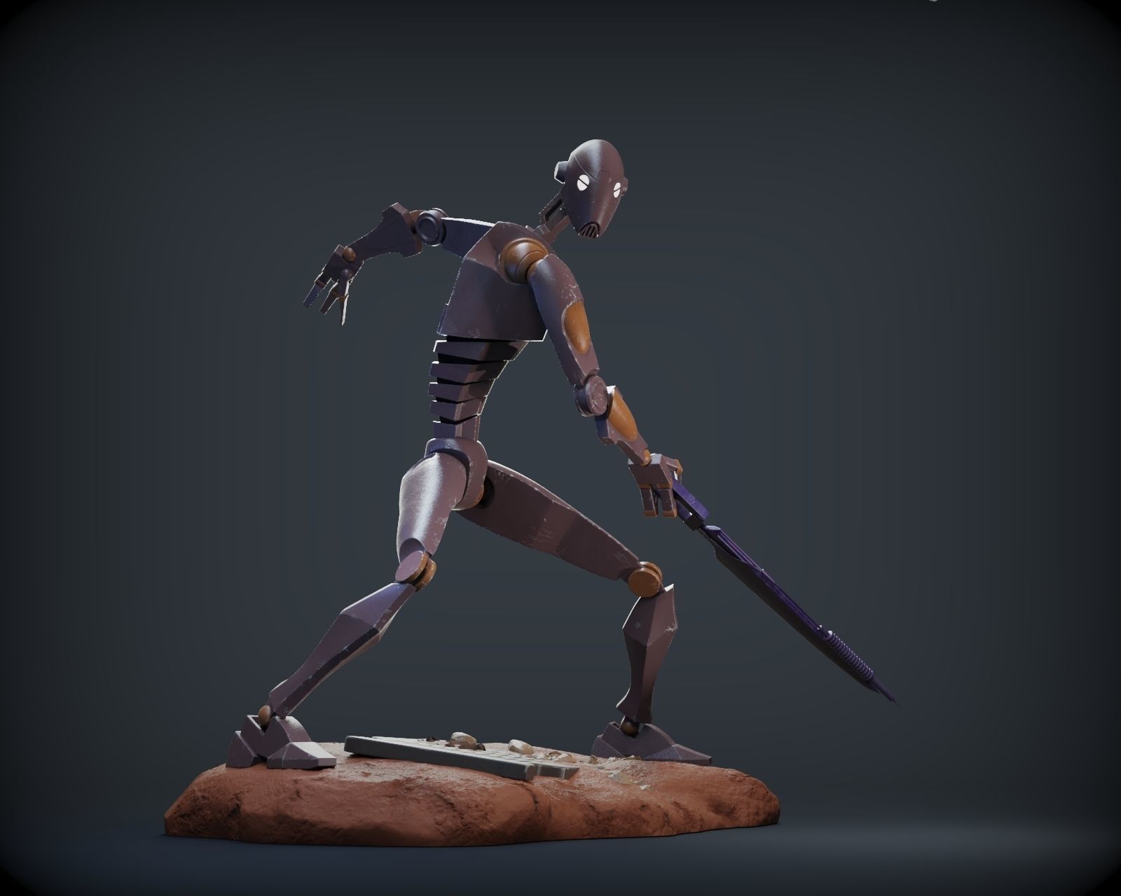 BX COMMANDO DROID FROM CLONE WARS 3D model 3D printable | CGTrader