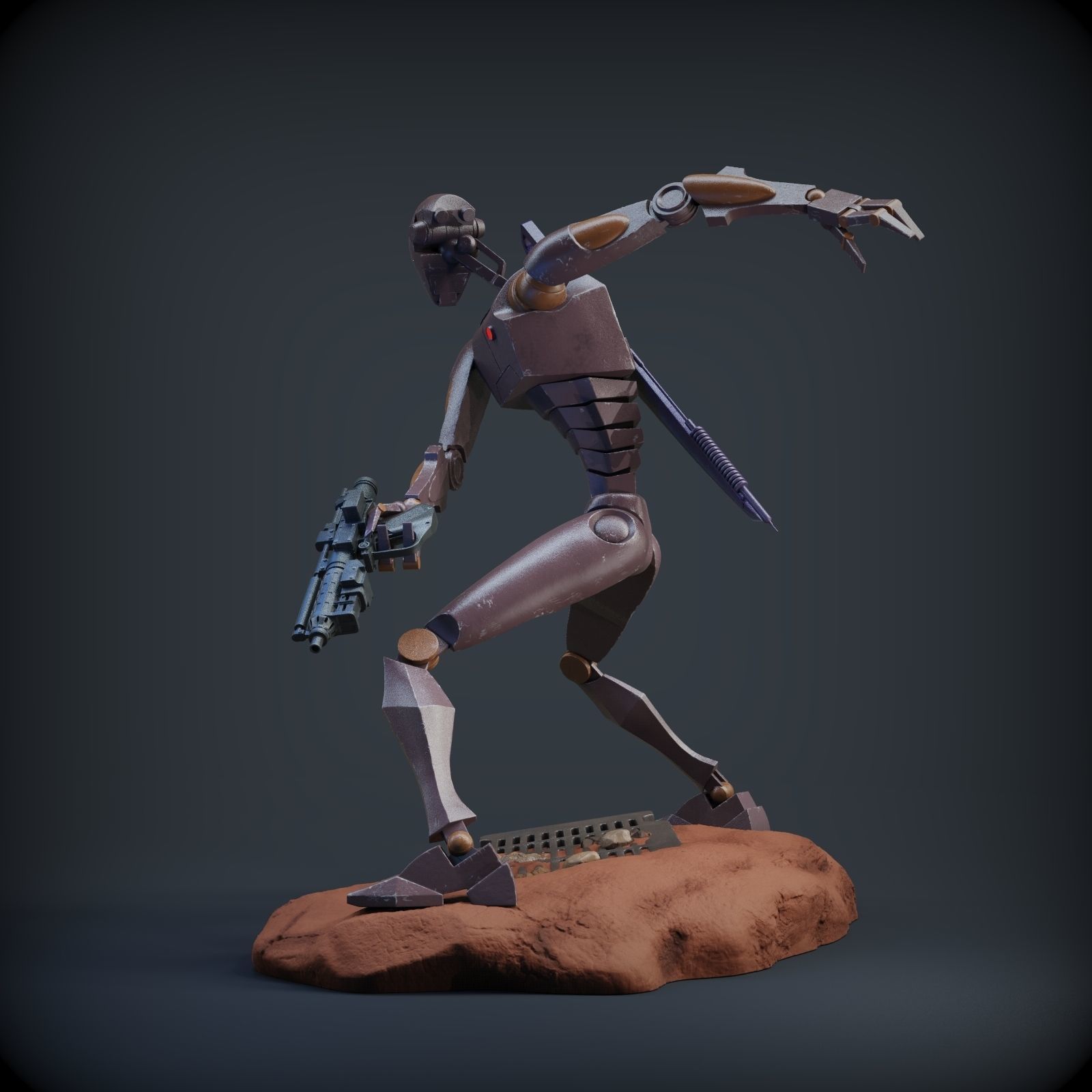 BX COMMANDO DROID FROM CLONE WARS 3D model 3D printable | CGTrader