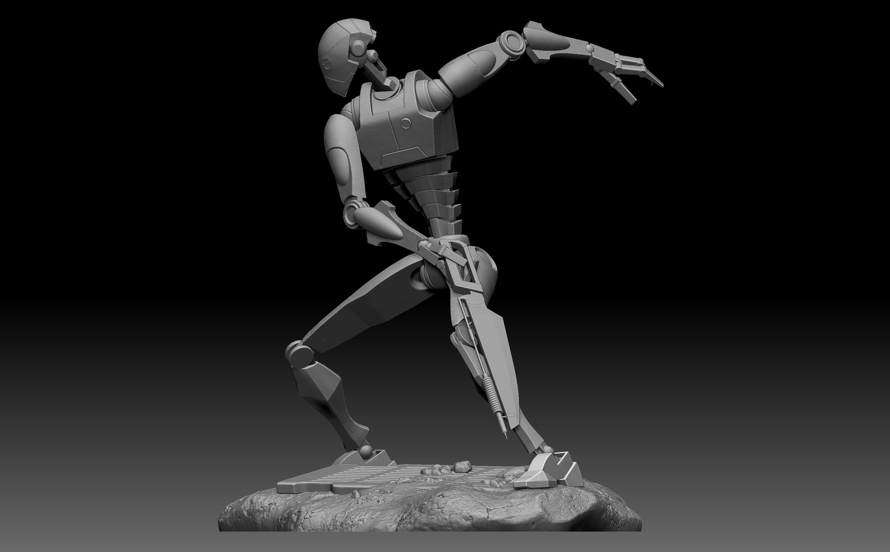 BX COMMANDO DROID FROM CLONE WARS 3D model 3D printable | CGTrader