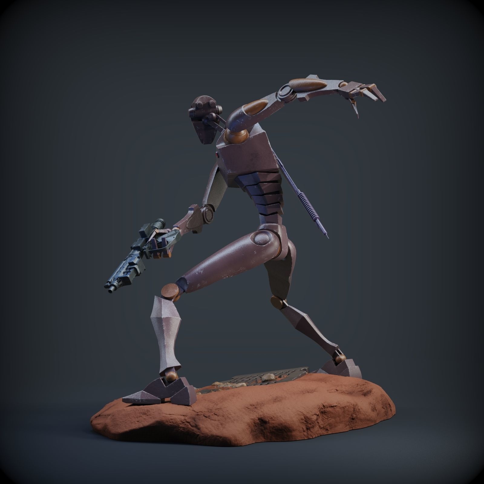 BX COMMANDO DROID FROM CLONE WARS 3D model 3D printable | CGTrader