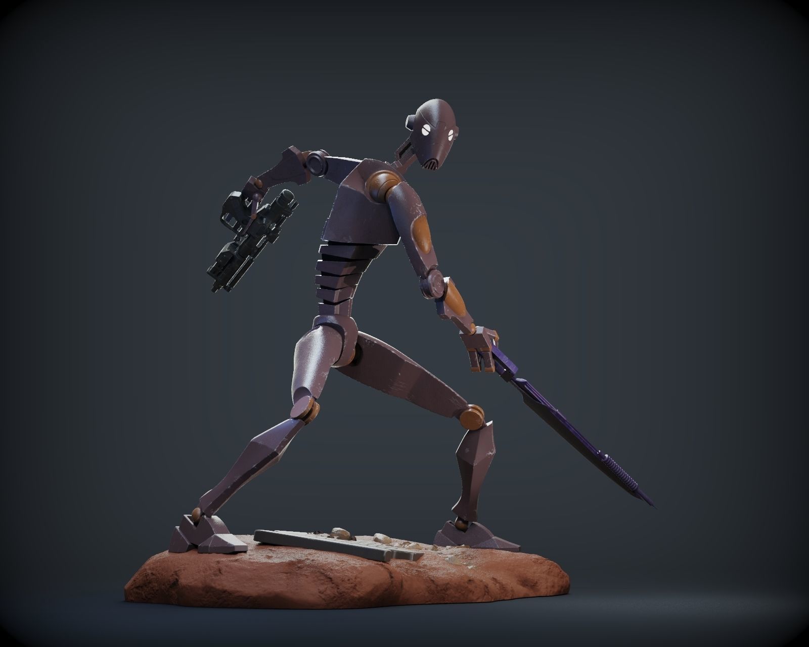 BX COMMANDO DROID FROM CLONE WARS 3D model 3D printable | CGTrader