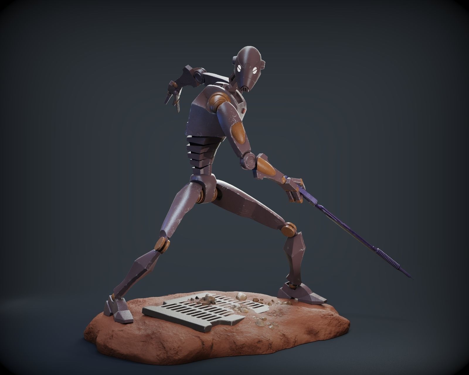 BX COMMANDO DROID FROM CLONE WARS 3D model 3D printable | CGTrader