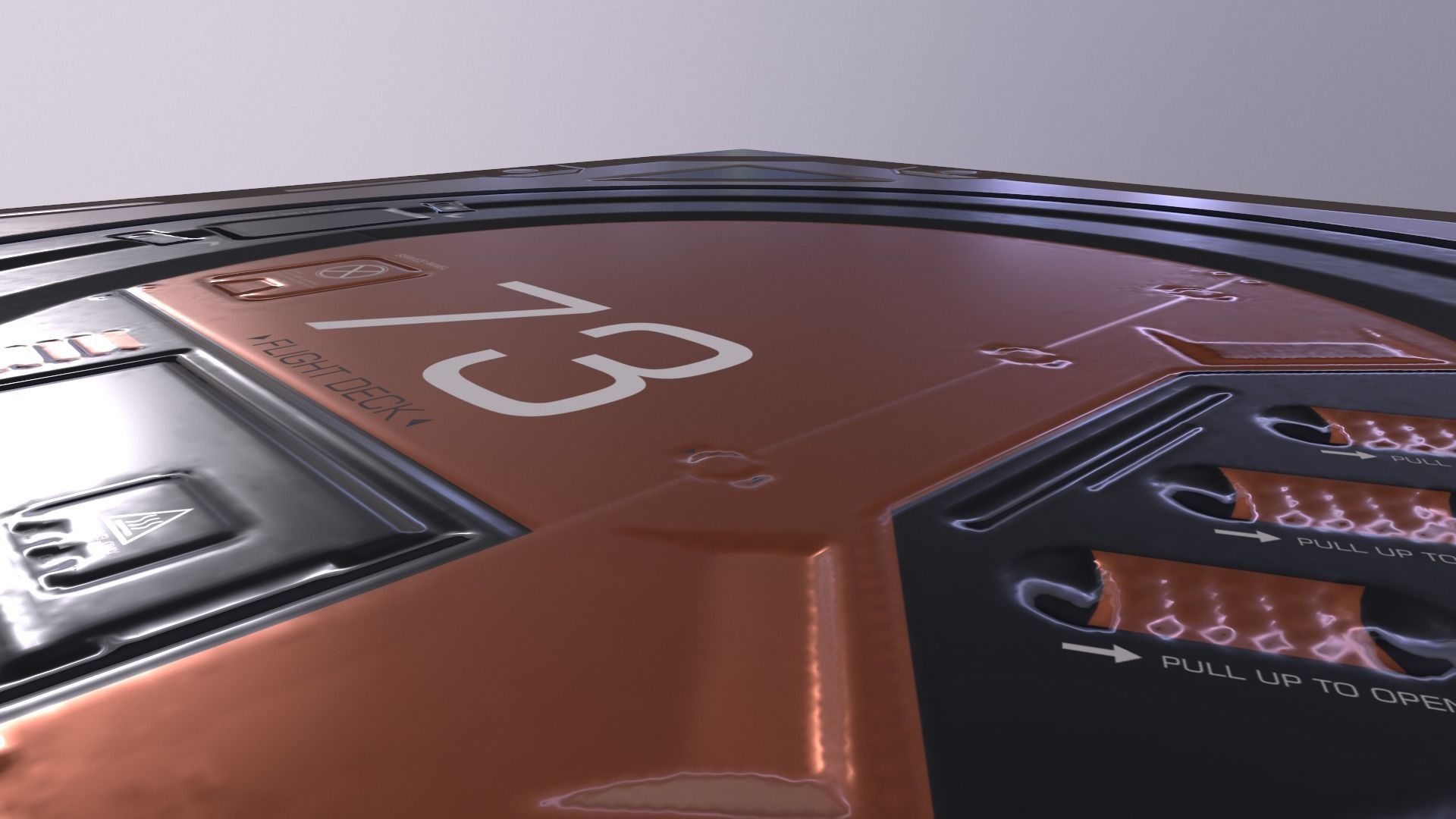 sci-fi hatch panel free 3D model | CGTrader