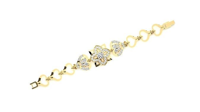 Diamond Bracelet 3D print model 3D model 3D printable | CGTrader