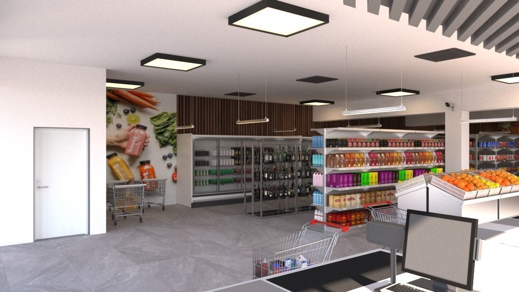 SUPERMARKET DESIGN 3D model | CGTrader