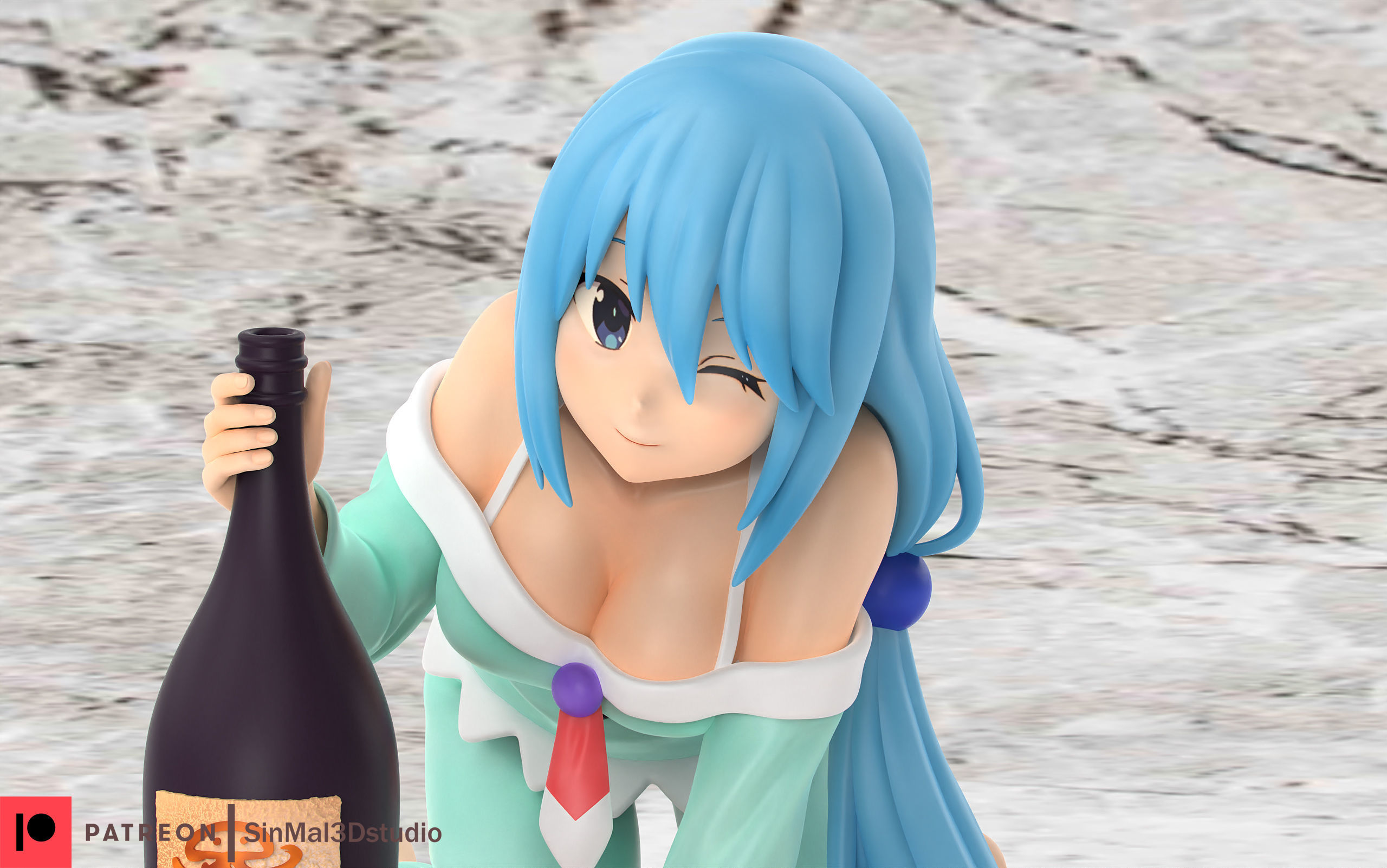 Aqua Konosuba 3d printable model 3D model 3D printable | CGTrader