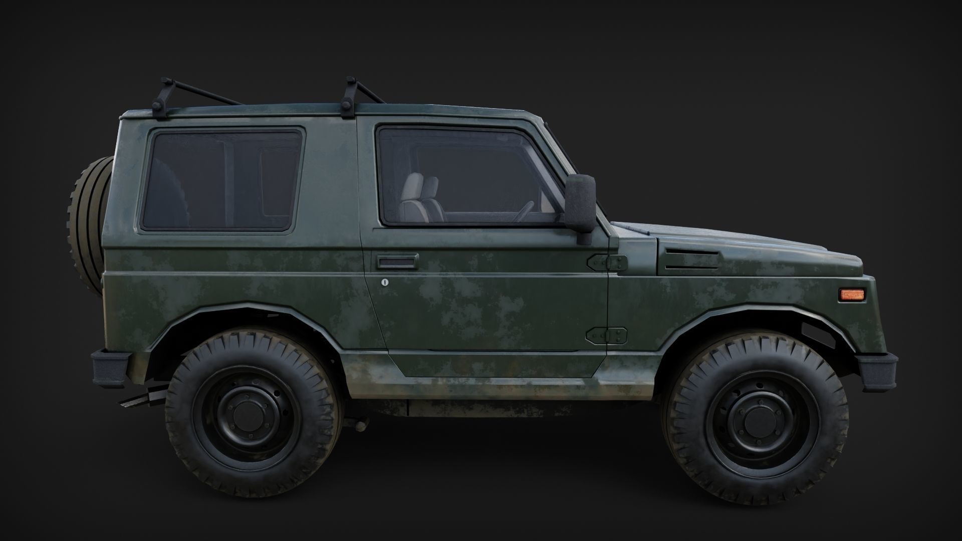 3D model Suzuki Jimmy Military Car VR / AR / low-poly | CGTrader