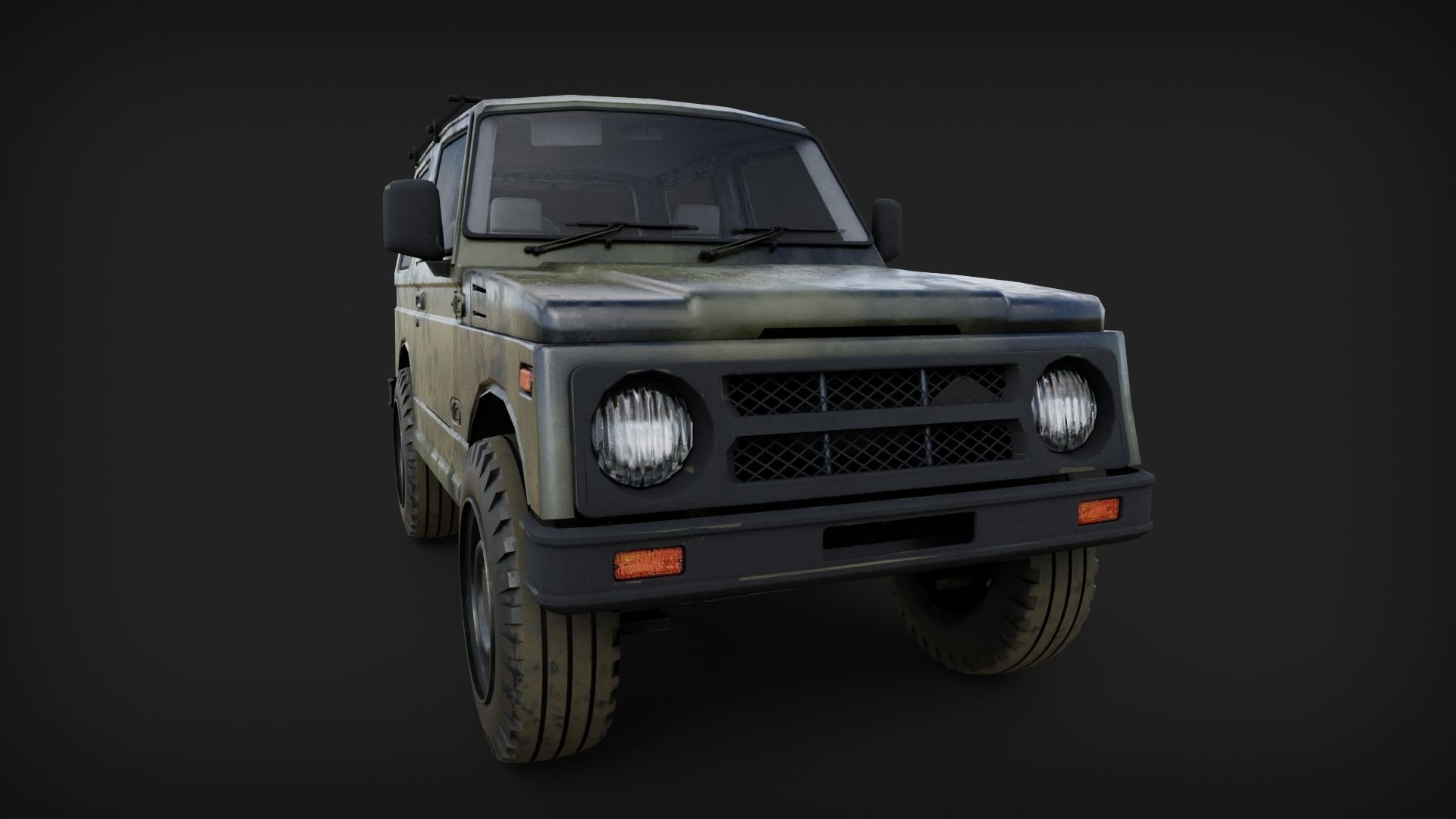 3D model Suzuki Jimmy Military Car VR / AR / low-poly | CGTrader