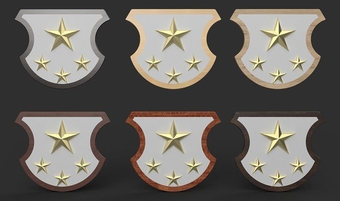 Police wall emblem 3D model | CGTrader