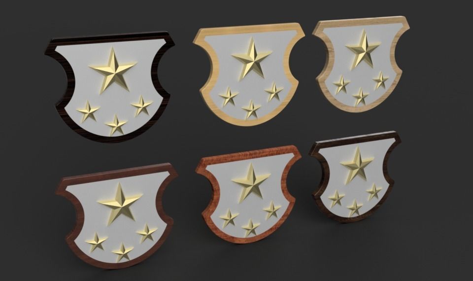 Police wall emblem 3D model | CGTrader