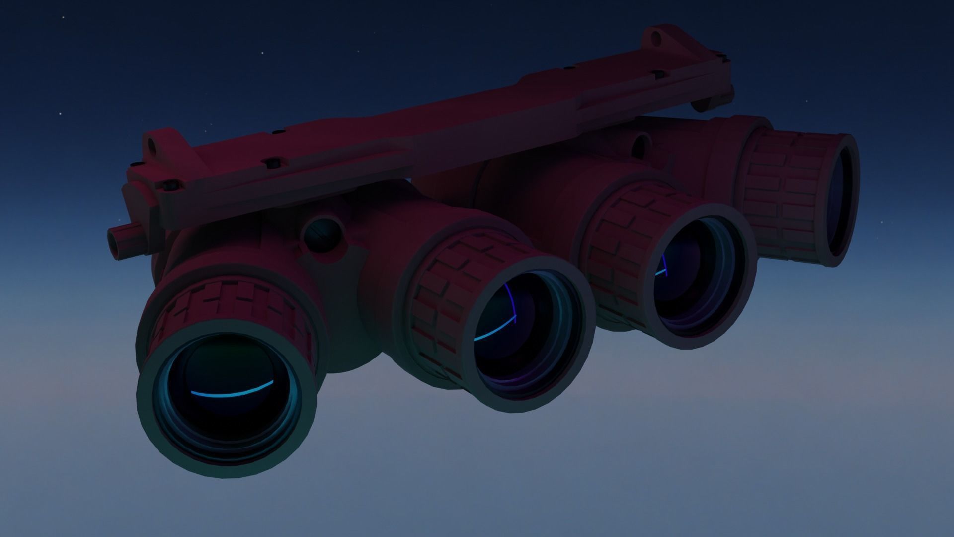 3D model L3HARRIS GPNVG GROUND PANORAMIC NIGHT VISION GOGGLE QUAD LENS ...