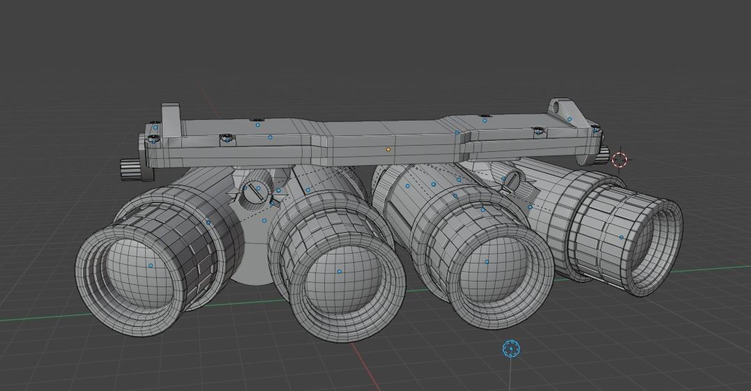 3D model L3HARRIS GPNVG GROUND PANORAMIC NIGHT VISION GOGGLE QUAD LENS ...