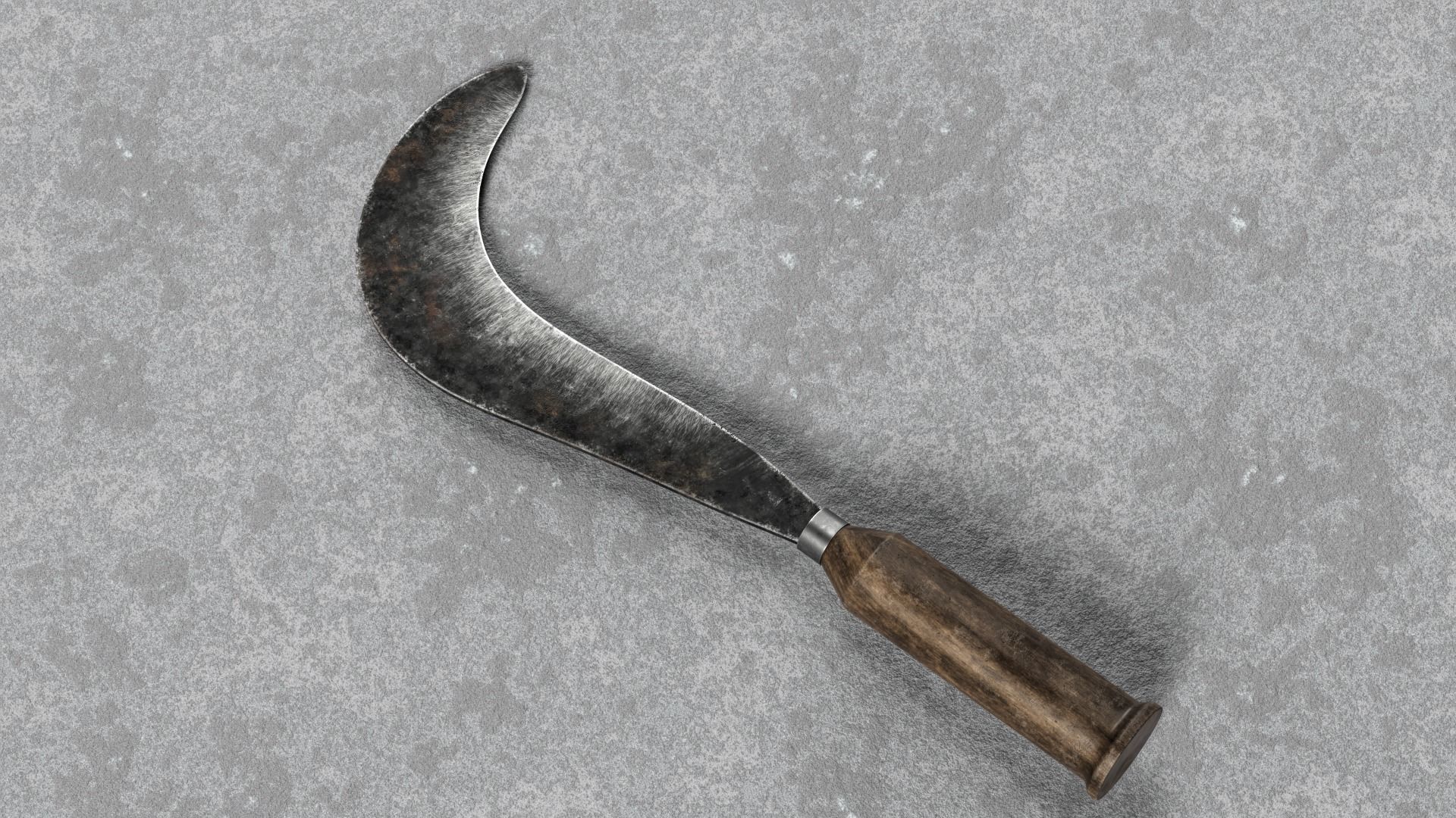 Sickle Indian Style free 3D model | CGTrader