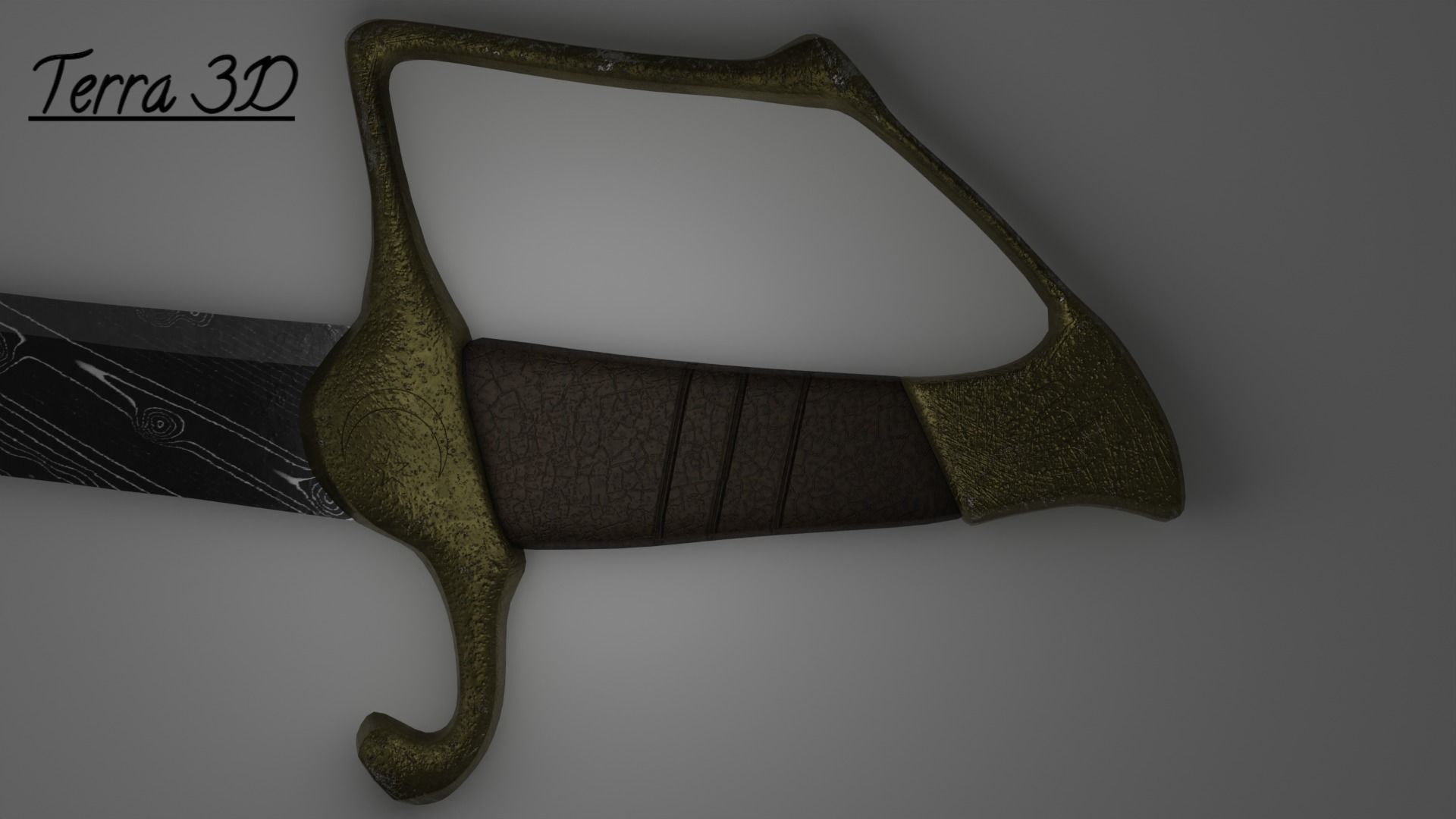 3D model Damascus Steel Sabre VR / AR / low-poly | CGTrader