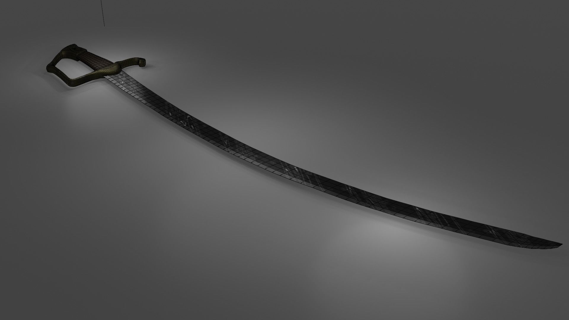 3D model Damascus Steel Sabre VR / AR / low-poly | CGTrader