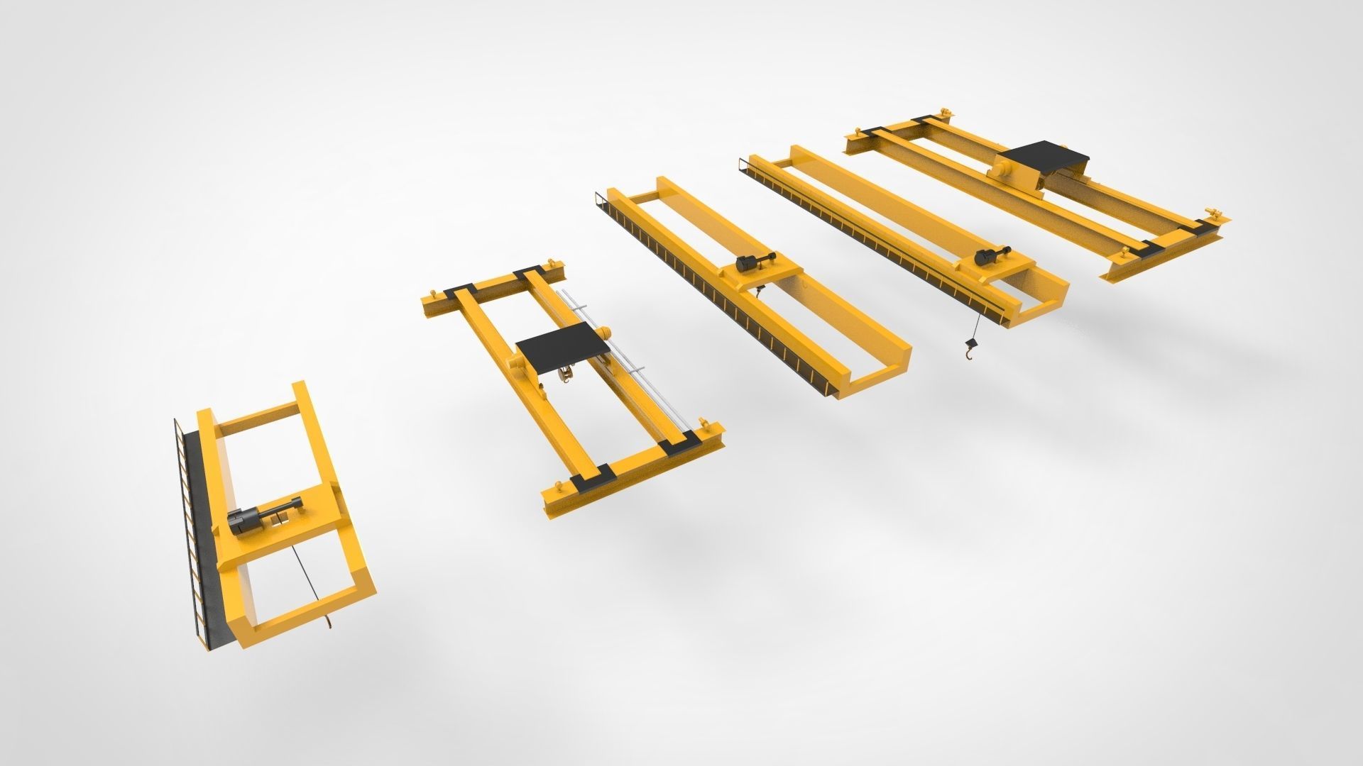 3D model Bridge Crane VR / AR / low-poly | CGTrader