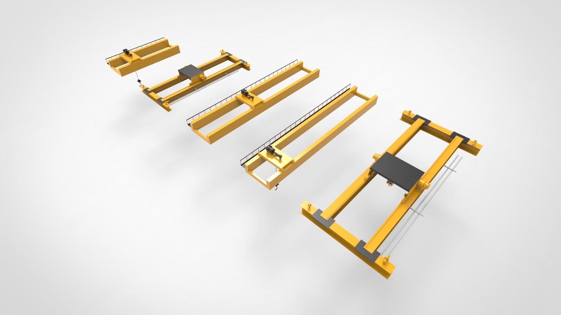 3D model Bridge Crane VR / AR / low-poly | CGTrader