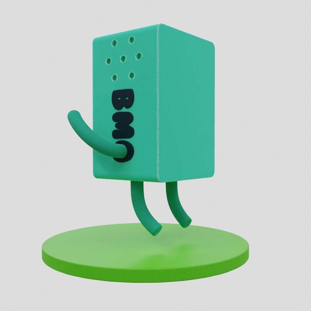 BMO - Adorable 3D Cartoon Character Model free 3D model | CGTrader