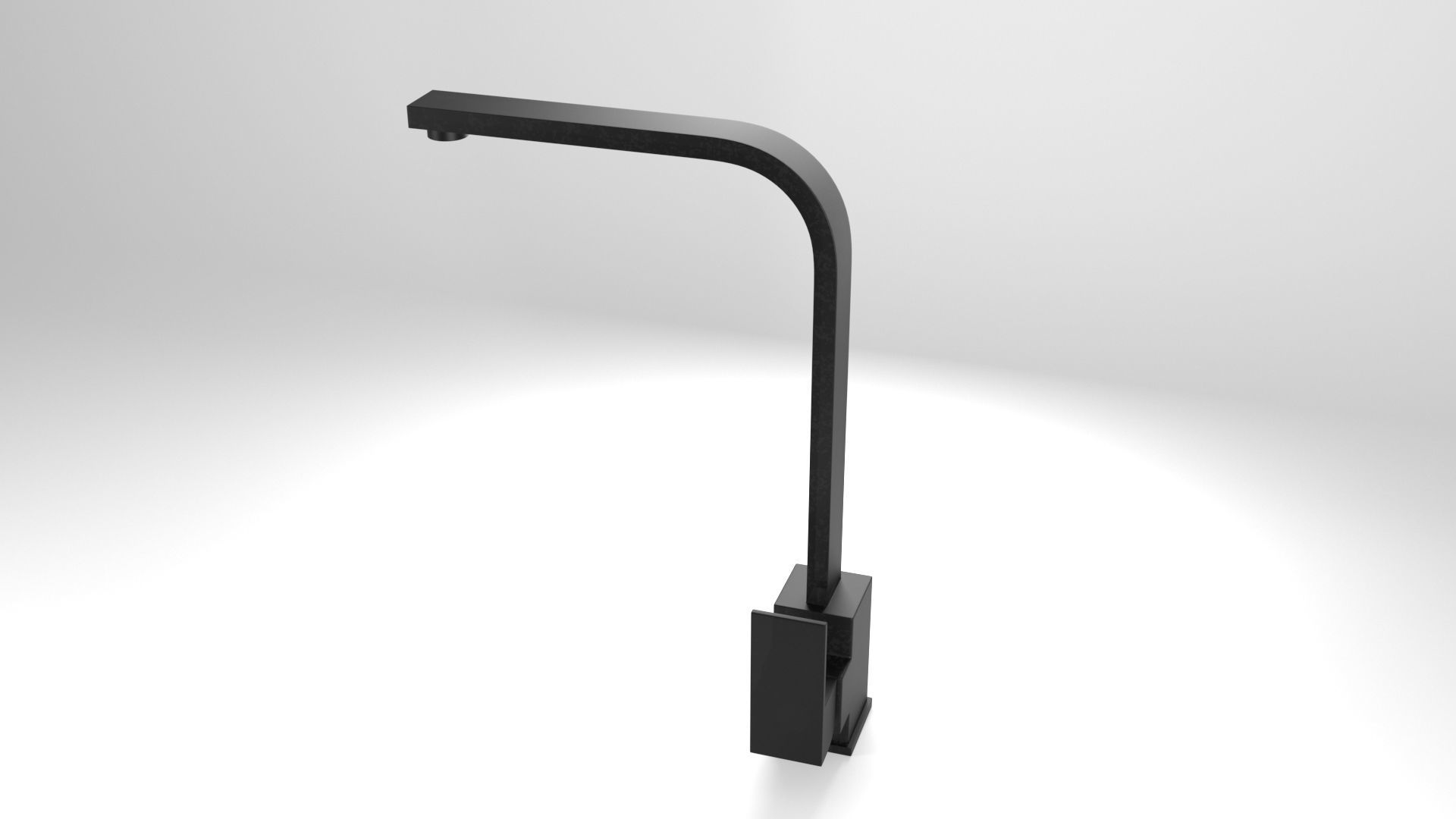 Matt black color kitchen sink tap 3D model | CGTrader