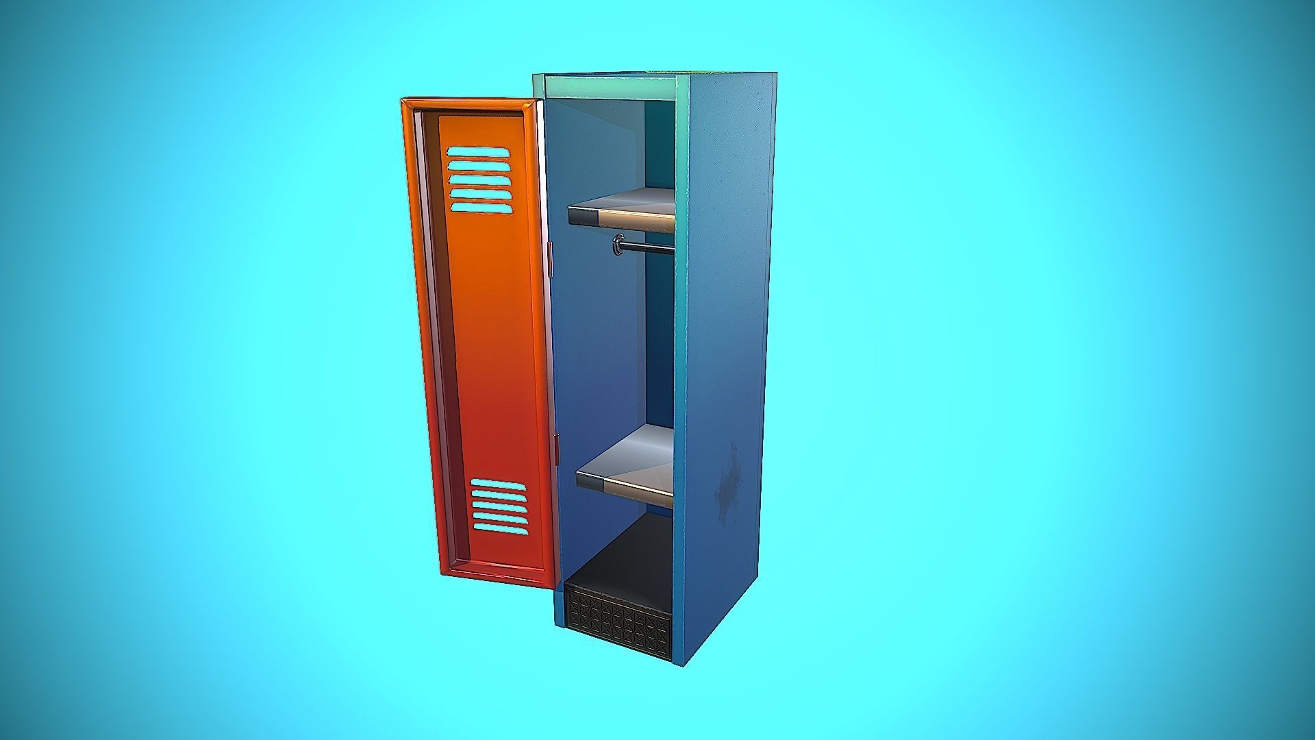 3D model LOCKER CARTOON STYLIZED VR / AR / low-poly | CGTrader