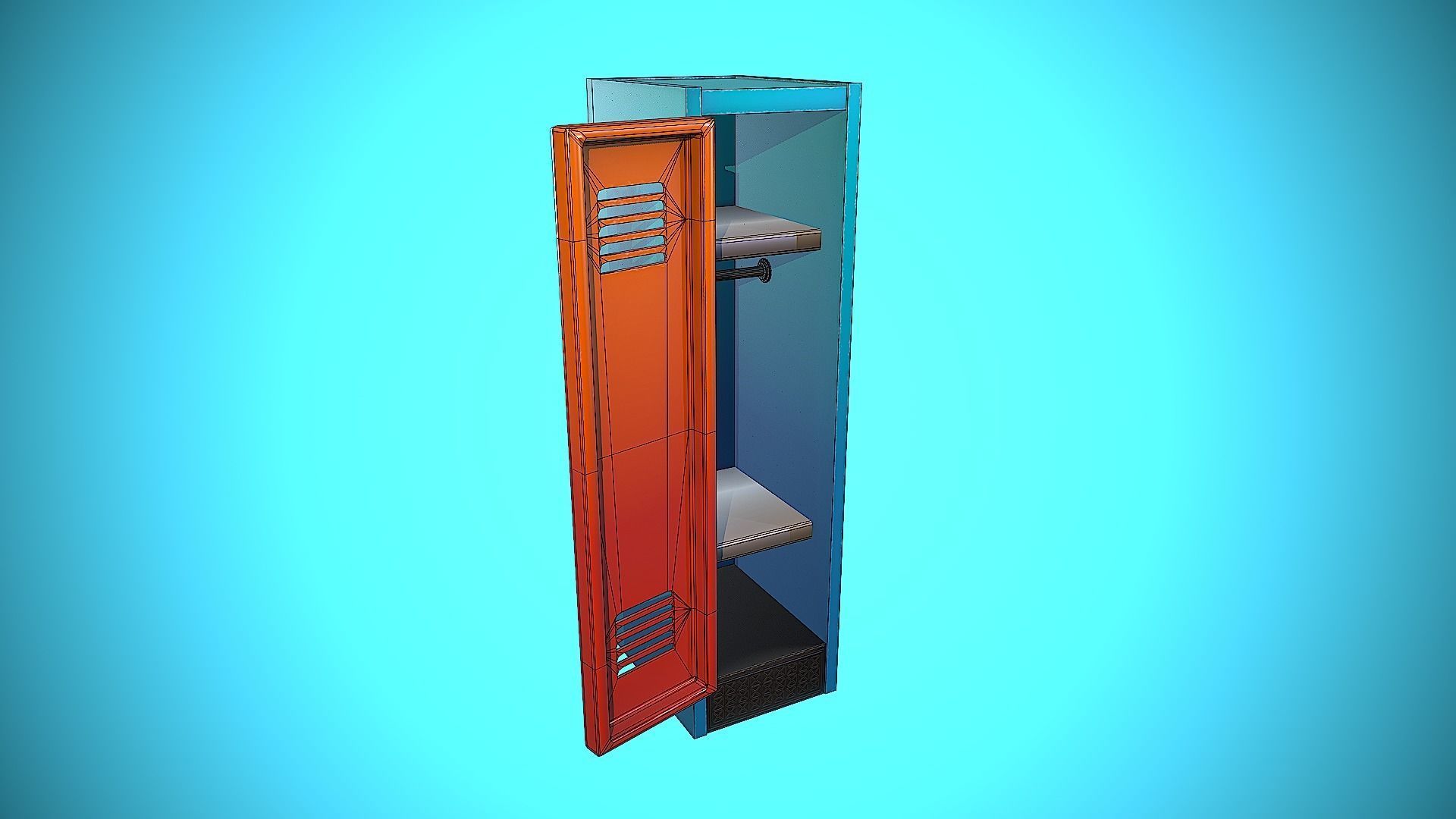3D model LOCKER CARTOON STYLIZED VR / AR / low-poly | CGTrader