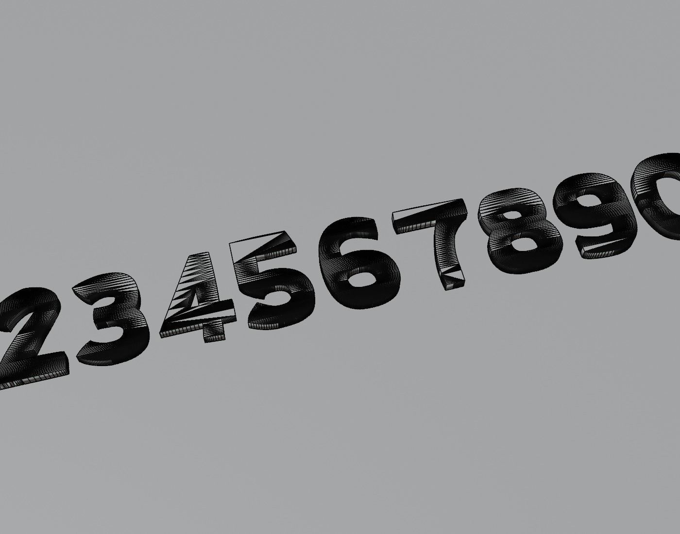 ChailceNogginRegular Text Font 3D Printing STL Collection 3D model 3D ...