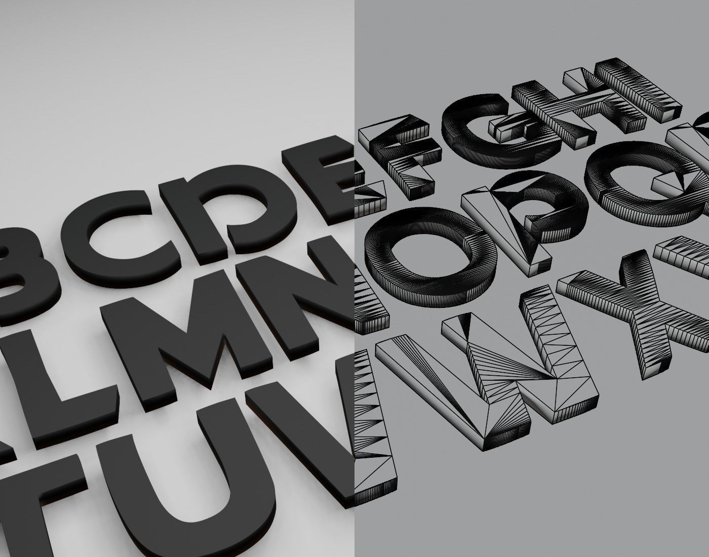 ChailceNogginRegular Text Font 3D Printing STL Collection 3D model 3D ...