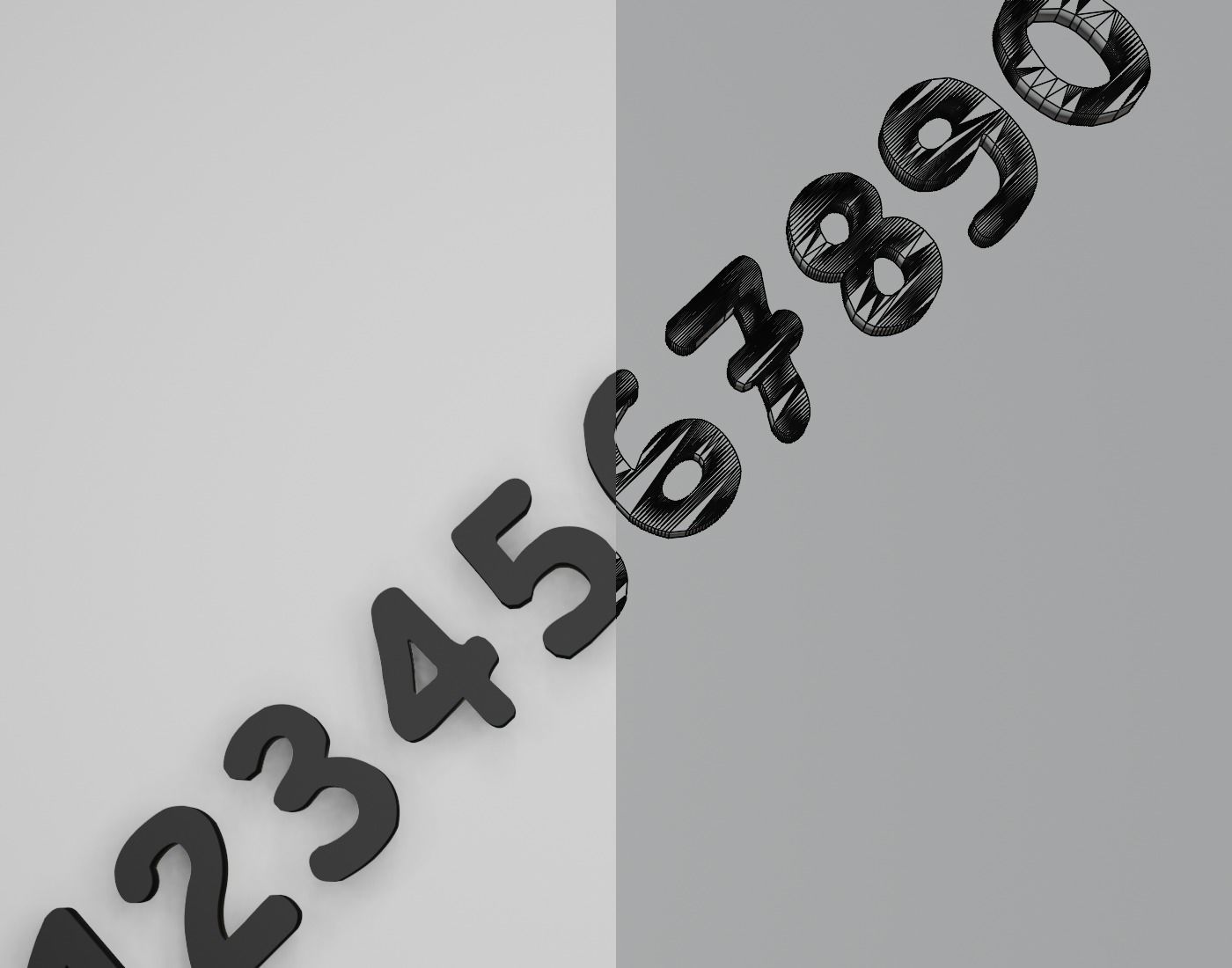 RonysiswadiArchitect4 Text Font 3D Printing STL Collection 3D model 3D ...