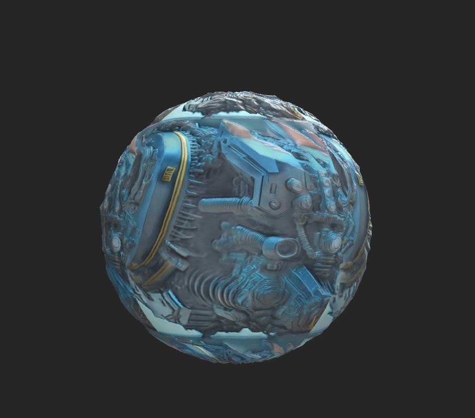 Texture Textures mecha VR / AR / low-poly | CGTrader