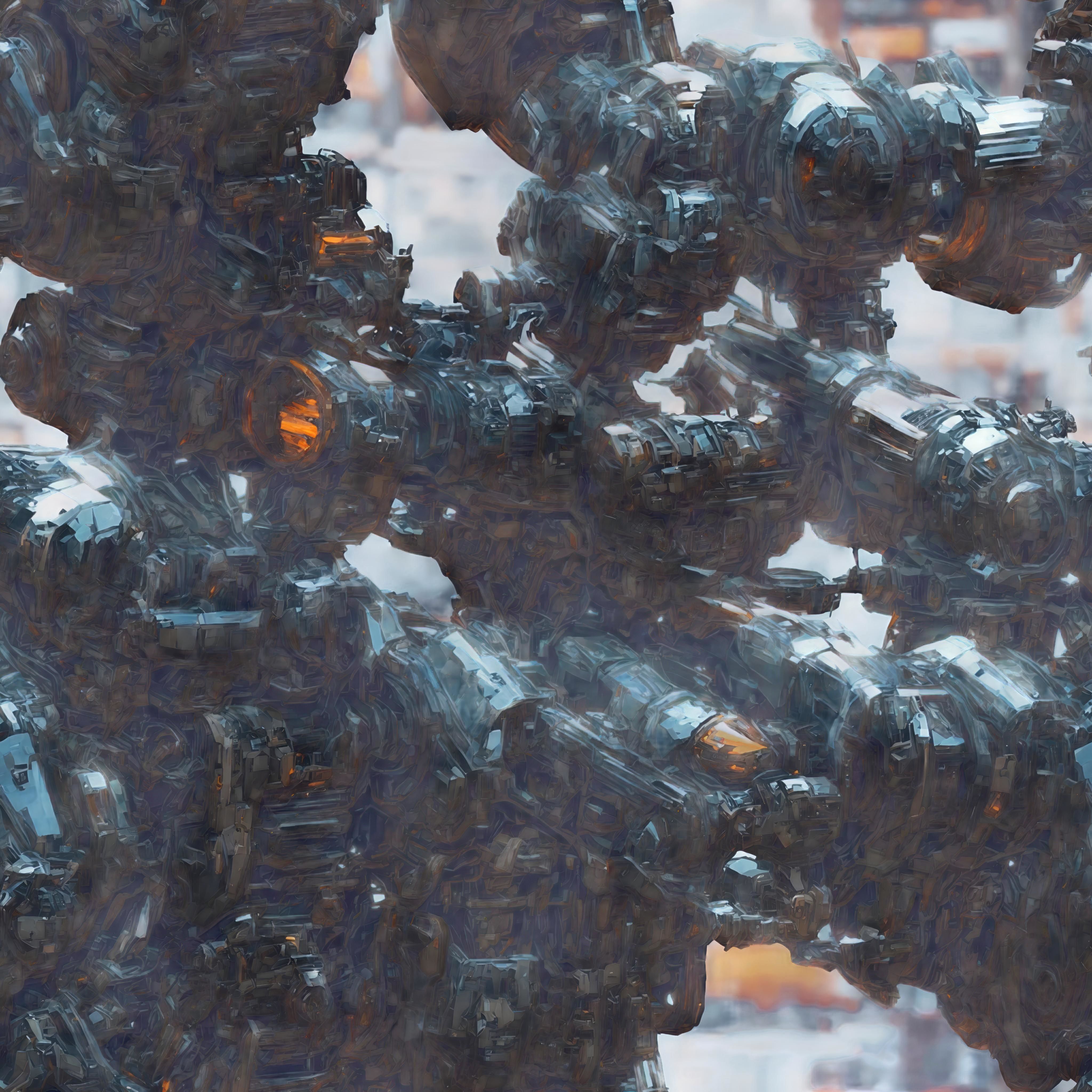 Texture Textures mecha 2 VR / AR / low-poly | CGTrader