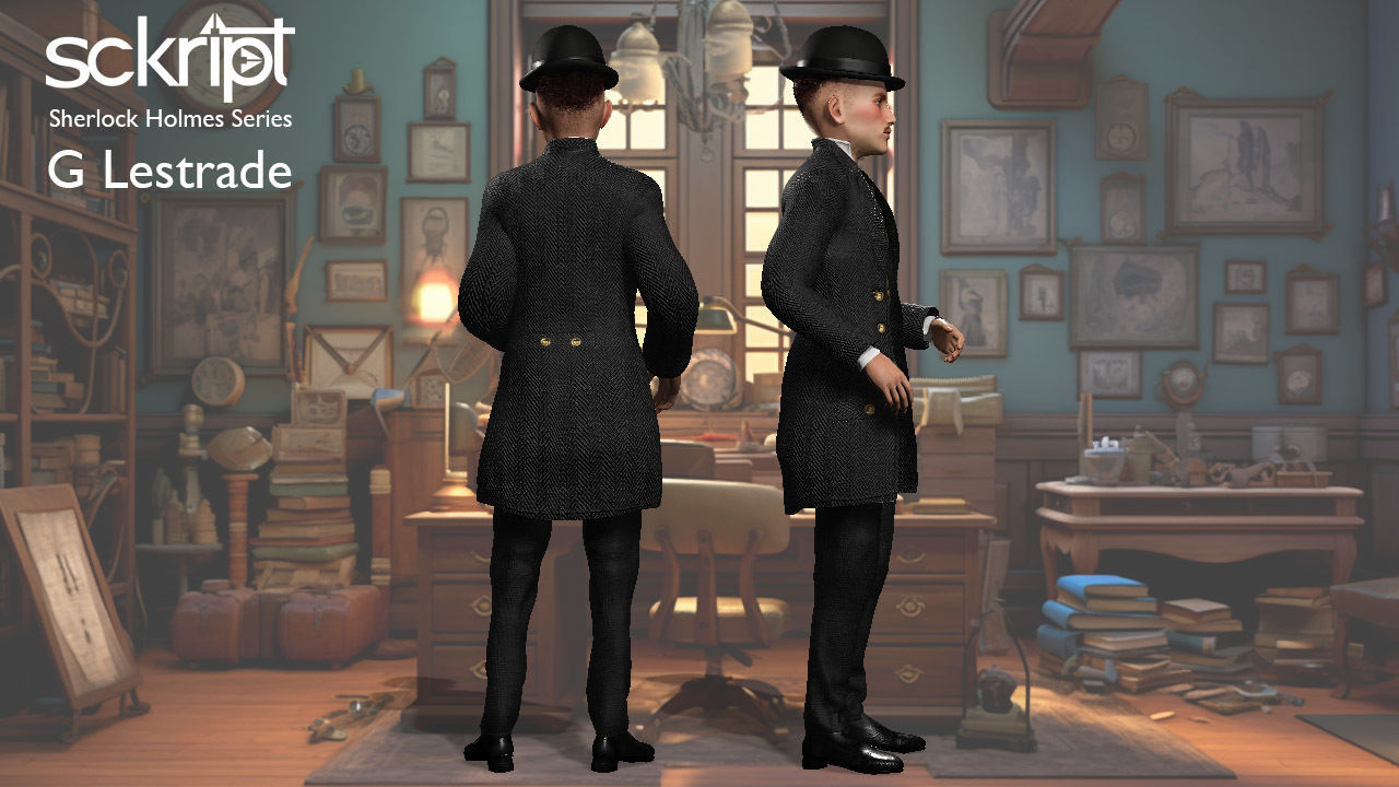 3D model Sherlock world G Lestrade VR / AR / low-poly | CGTrader