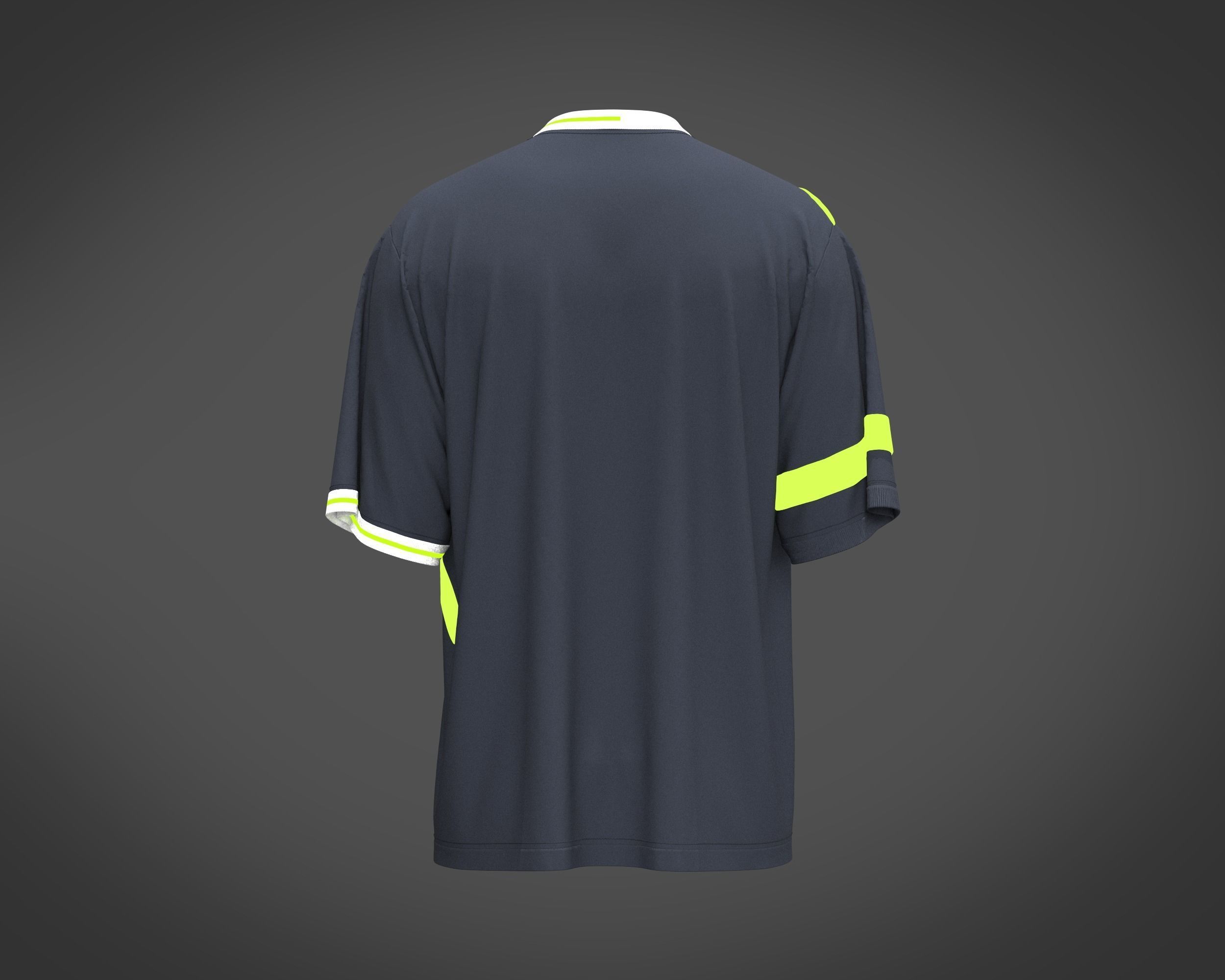 Oversized speed racer graphic tee with the contrast of neon 3D model ...