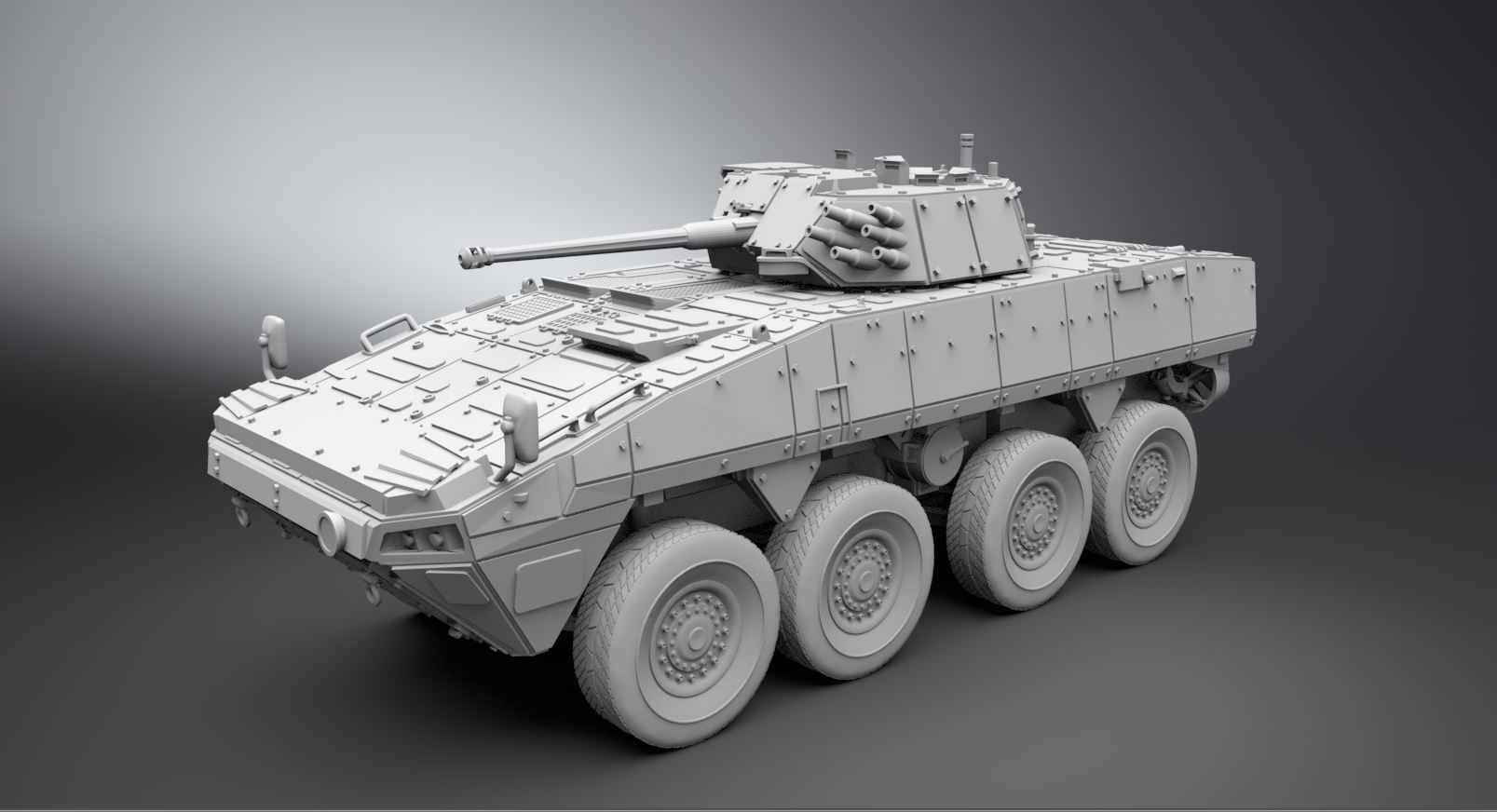 KTO Rosomak Scale model 3D model 3D printable | CGTrader