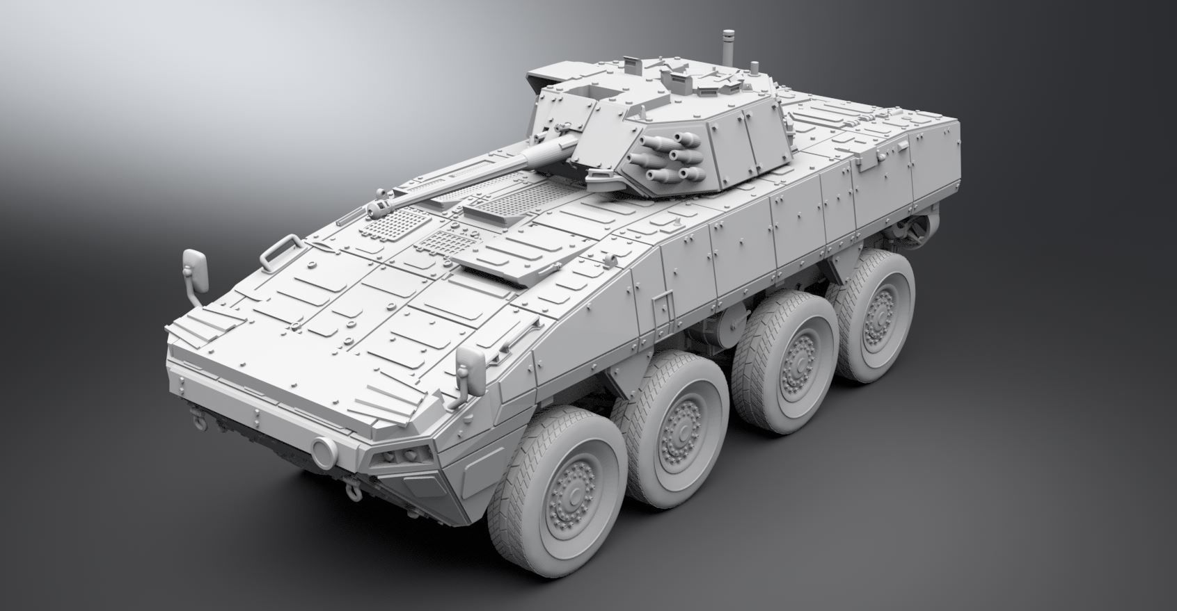 KTO Rosomak Scale model 3D model 3D printable | CGTrader