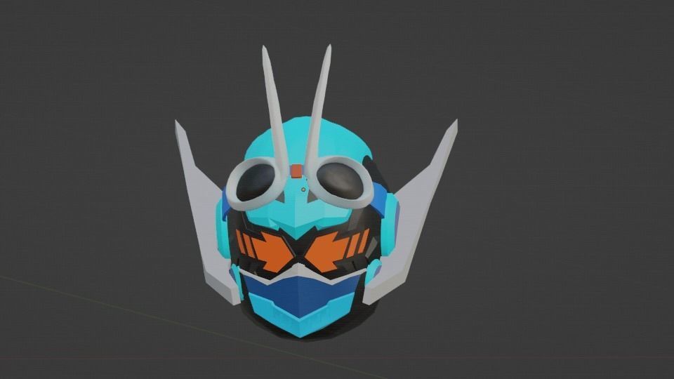 Helmet Kamen rider Gotchard By GunGT Ver 1 free 3D model 3D printable ...