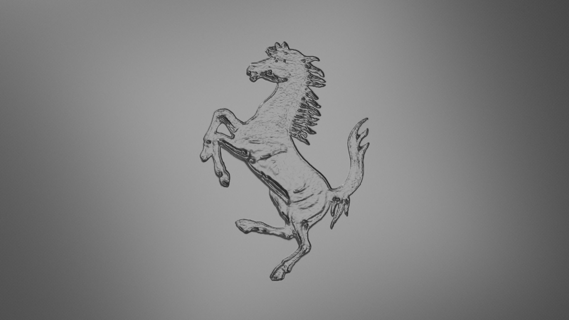 Ferarri embossed 3D logo free 3D model 3D printable | CGTrader